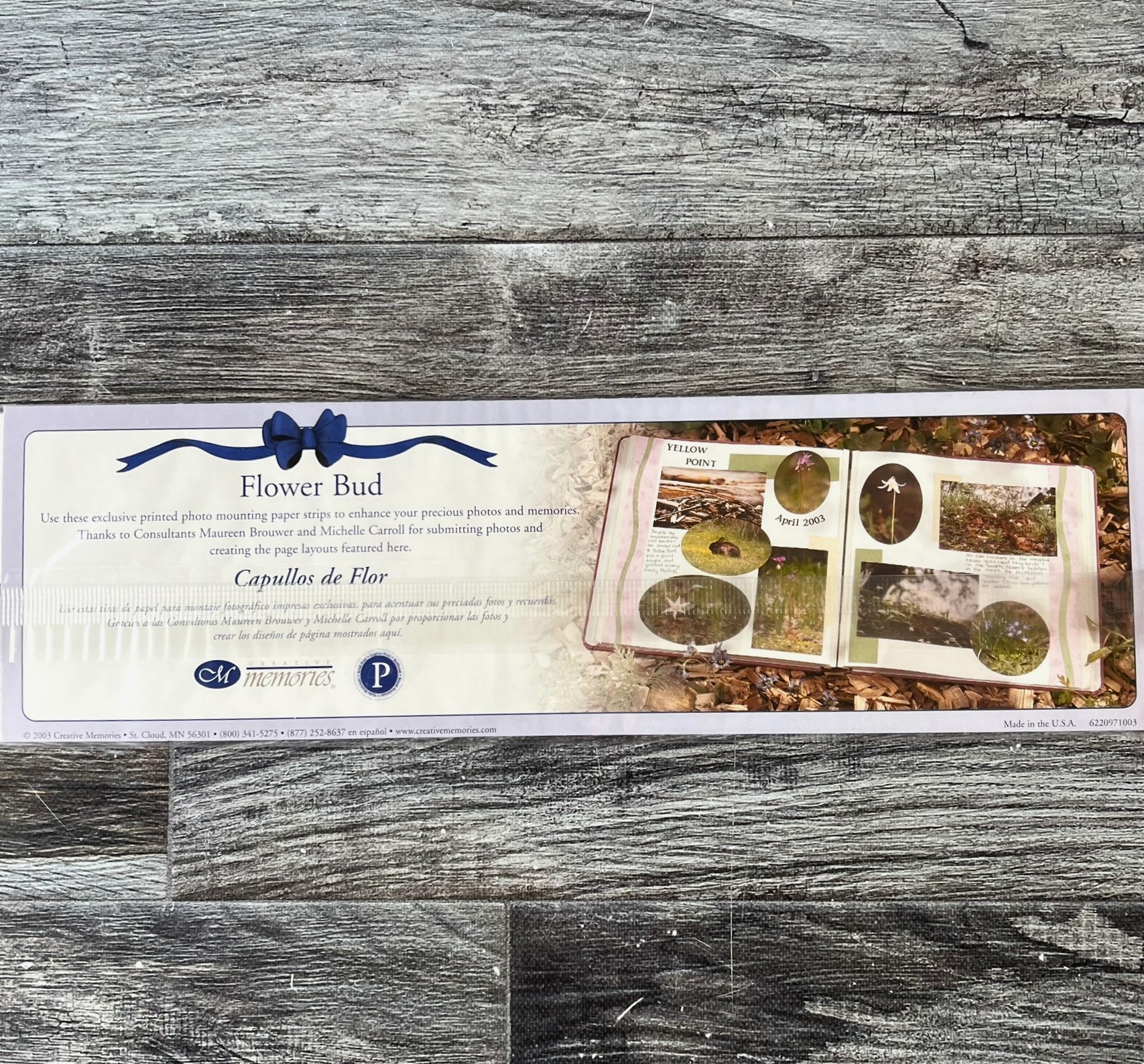 Flower Bud Border Strips - Tessa Scrapbooks