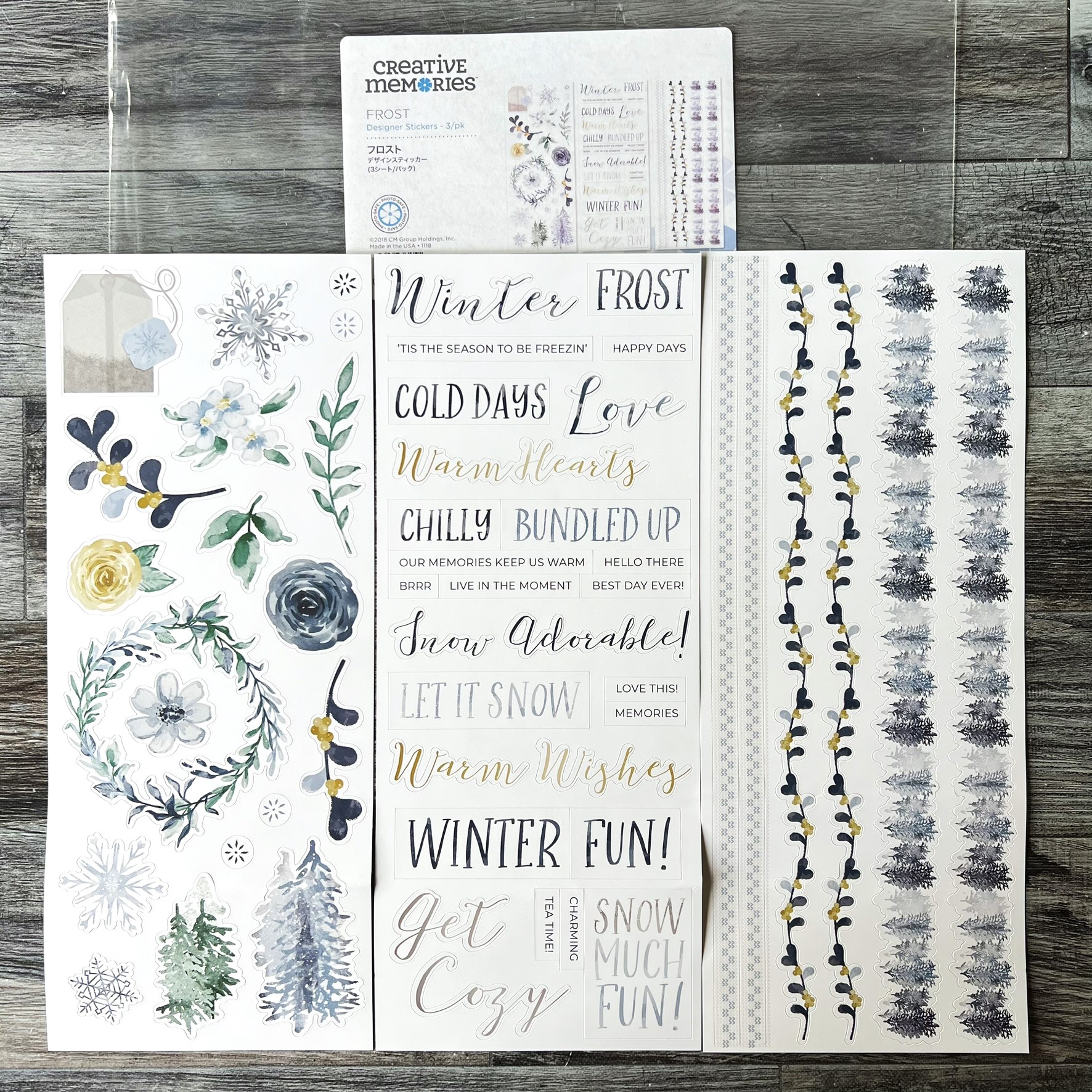 Frost Designer Stickers – Tessa Scrapbooks