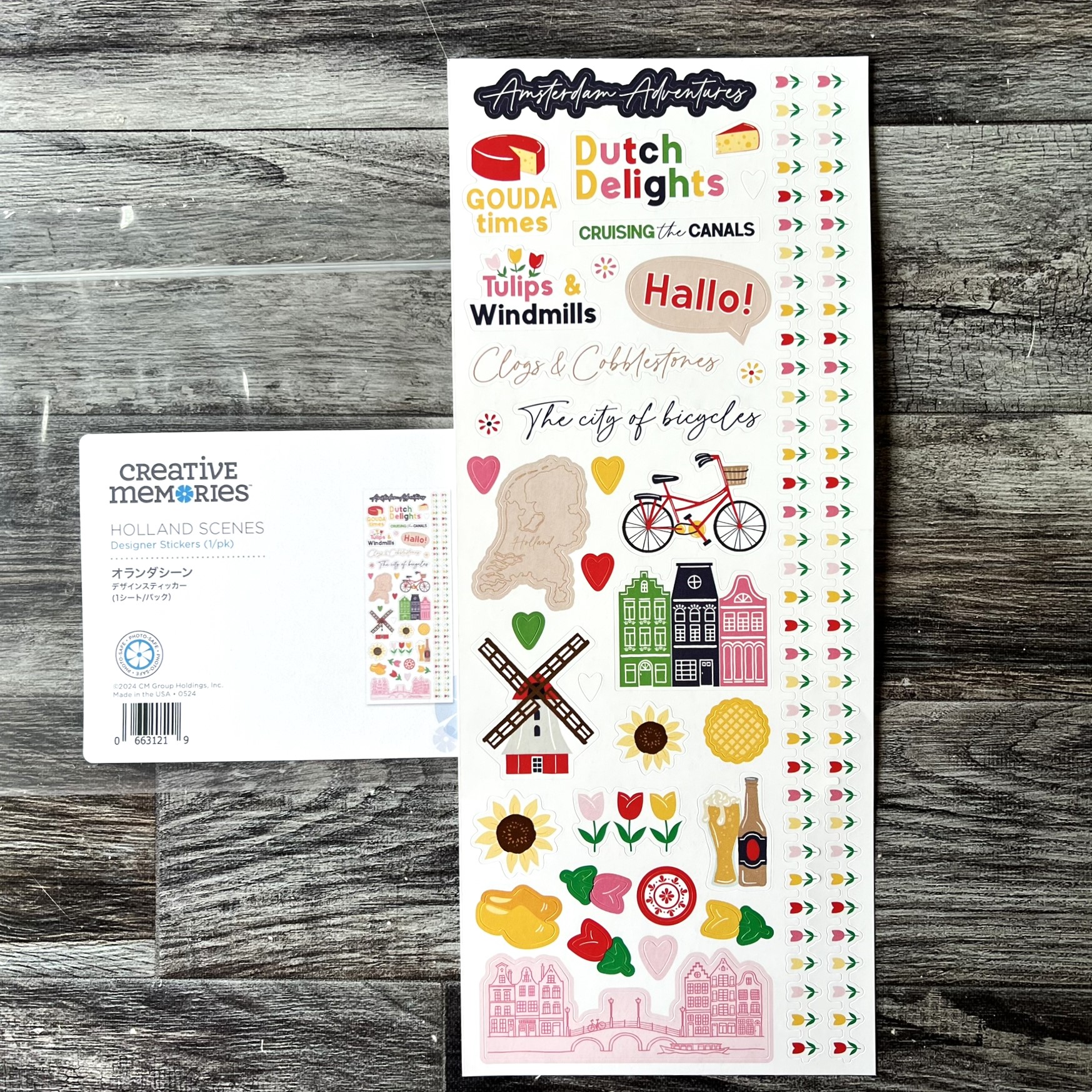 Holland Scenes Stickers - Tessa Scrapbooks