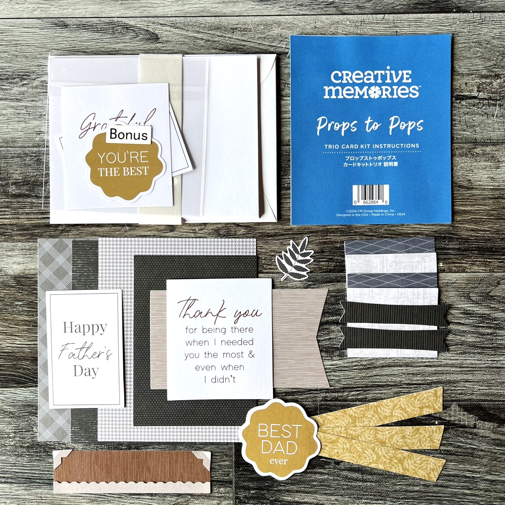 Props to Pops Card Kit - Tessa Scrapbooks