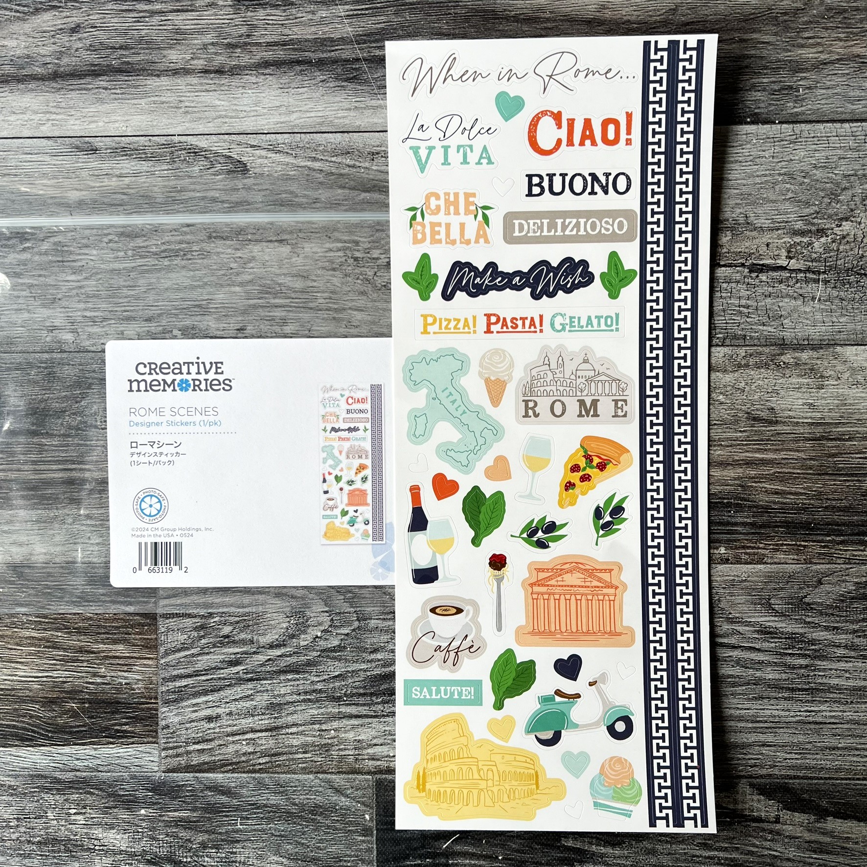 Rome Scenes Stickers - Tessa Scrapbooks