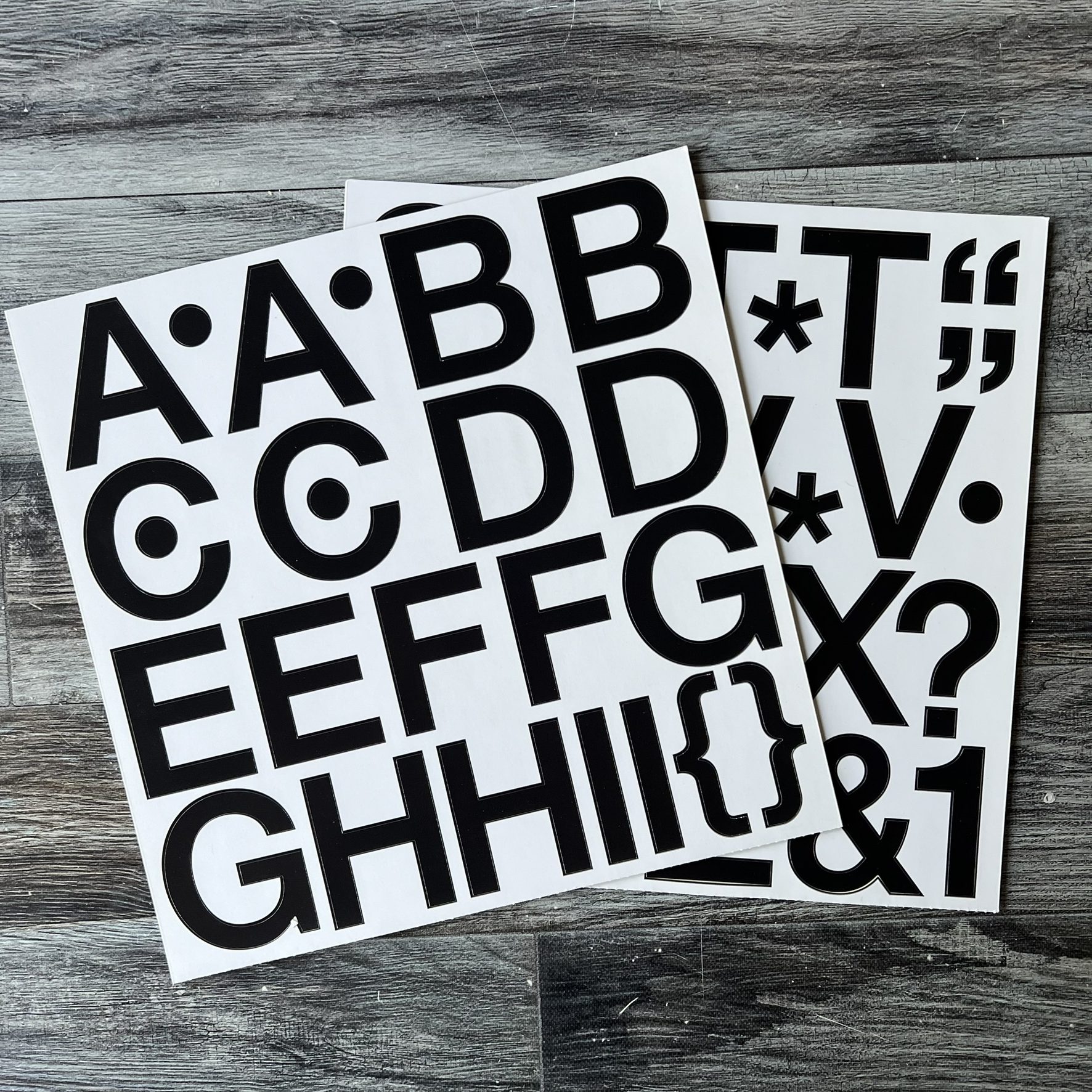 Black Simple ABC Monograms Stickers by Creative Memories - Tessa Scrapbooks