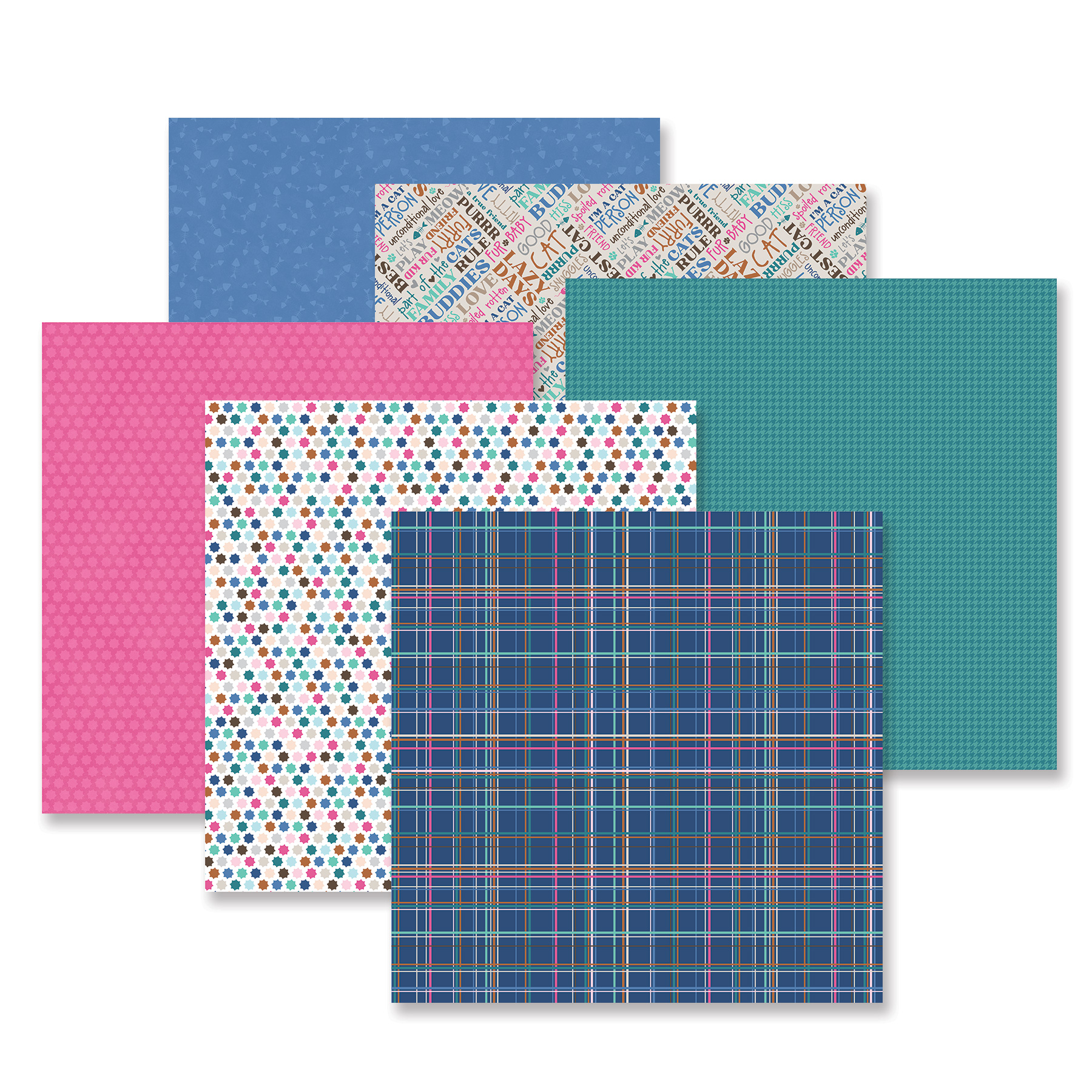 Purrr-fect Kitty Cat Paper Pack - Tessa Scrapbooks