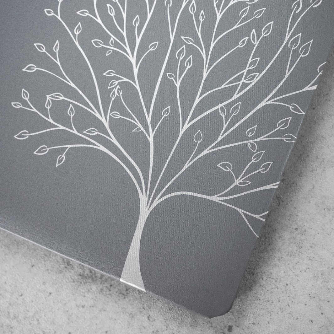 My Life Flint Gray 8x8 Family Tree Album Cover - Tessa Scrapbooks