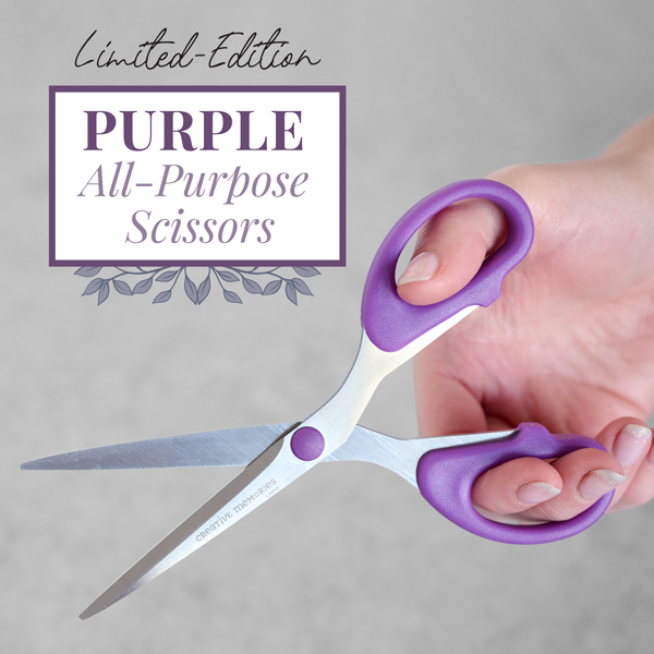Purple All Purpose Scissors - Tessa Scrapbooks