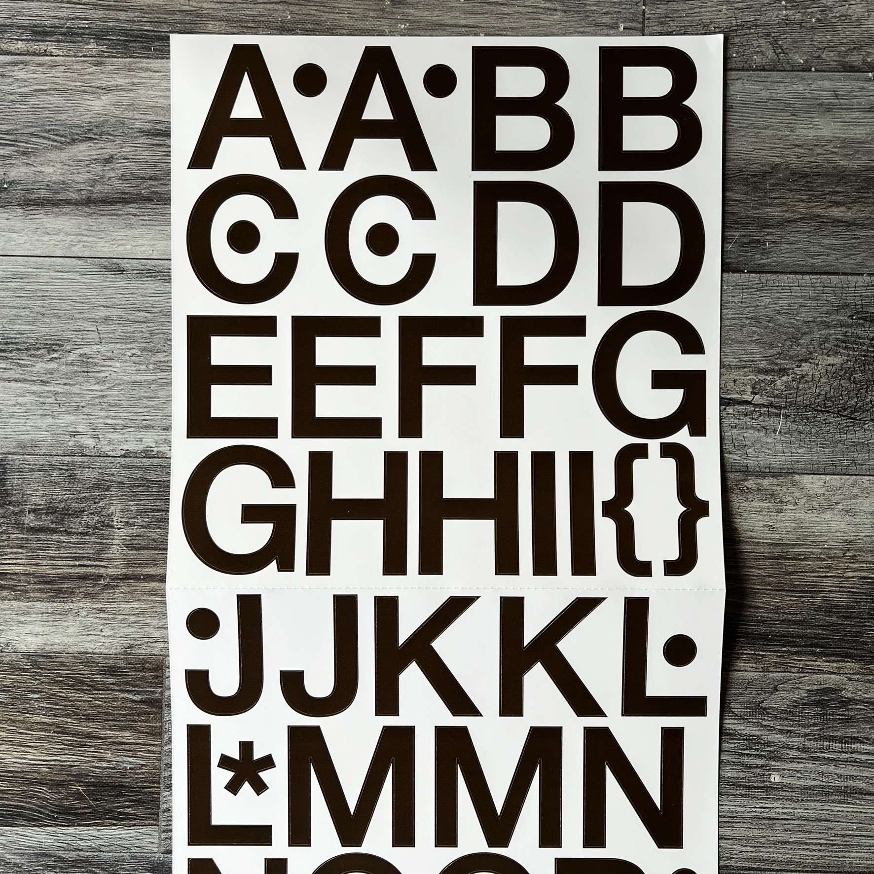 Brown Simple ABC Monograms Stickers by Creative Memories - Tessa Scrapbooks