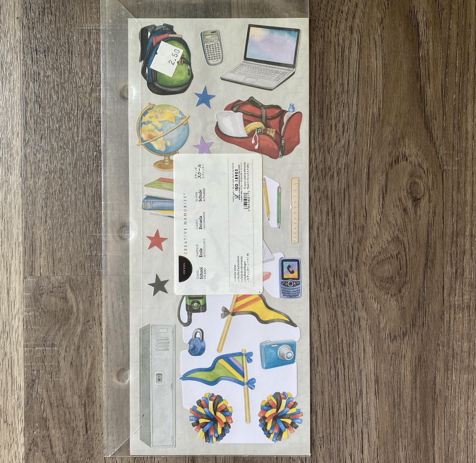 Classic School Locker Sticker - Tessa Scrapbooks