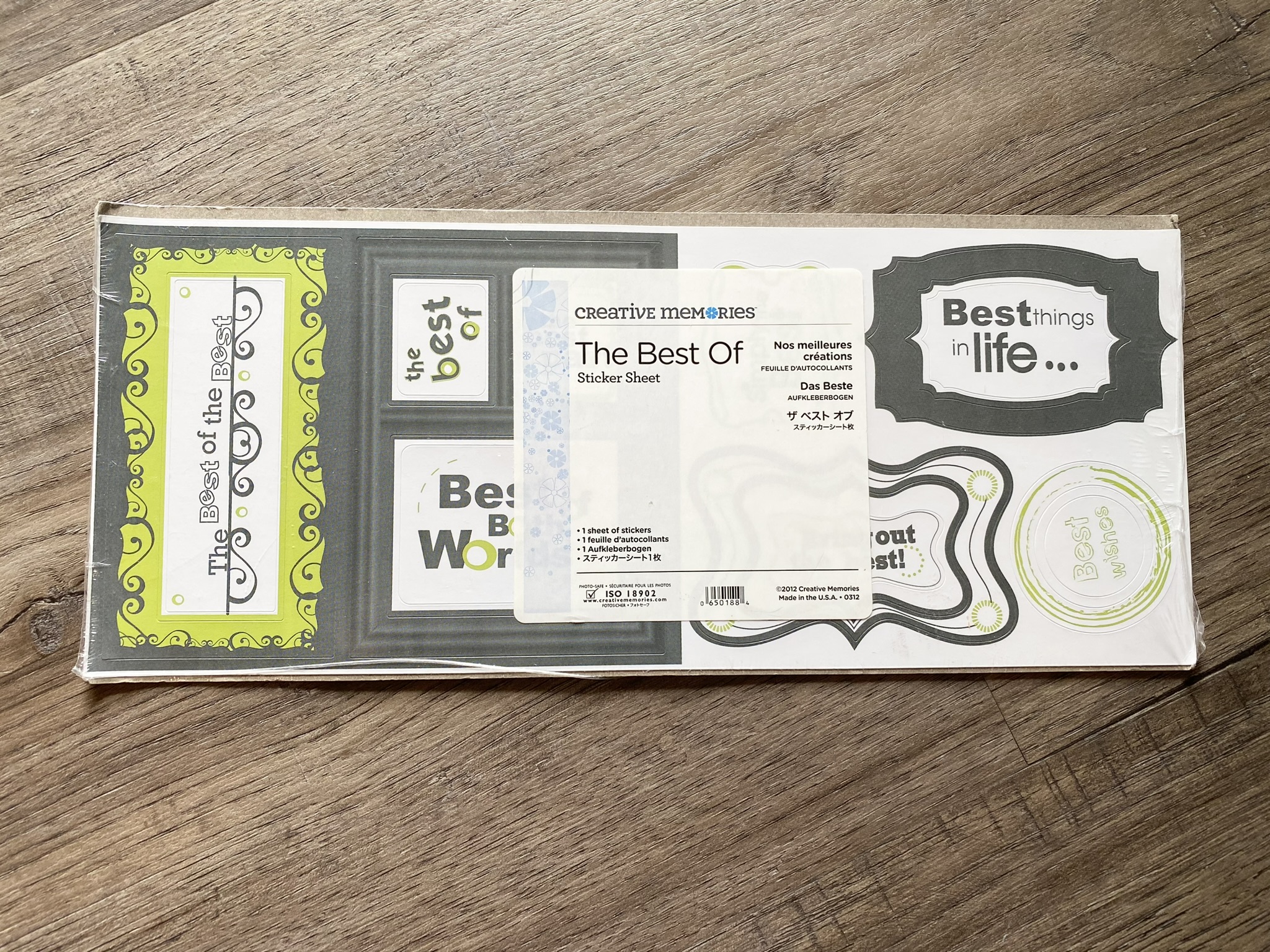 The Best Of... Sticker Sheet - Tessa Scrapbooks