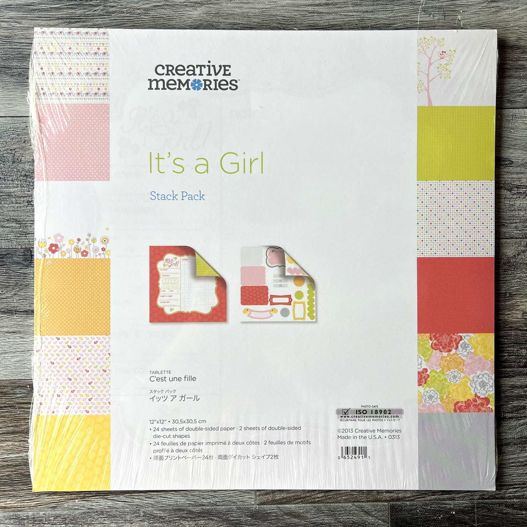 It's A Girl Stack Pack 12x12 by Creative Memories - Tessa Scrapbooks