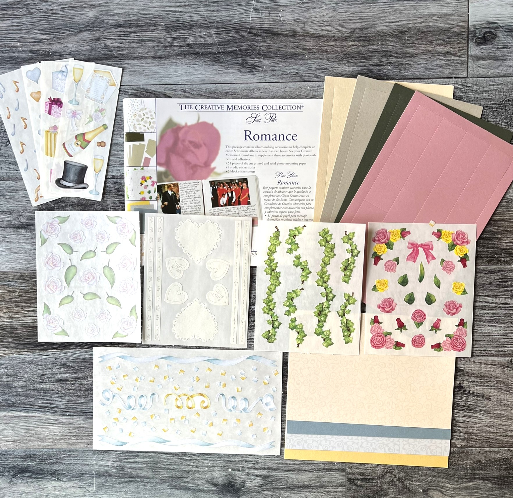 7x7 Romance Snap Pack - Tessa Scrapbooks