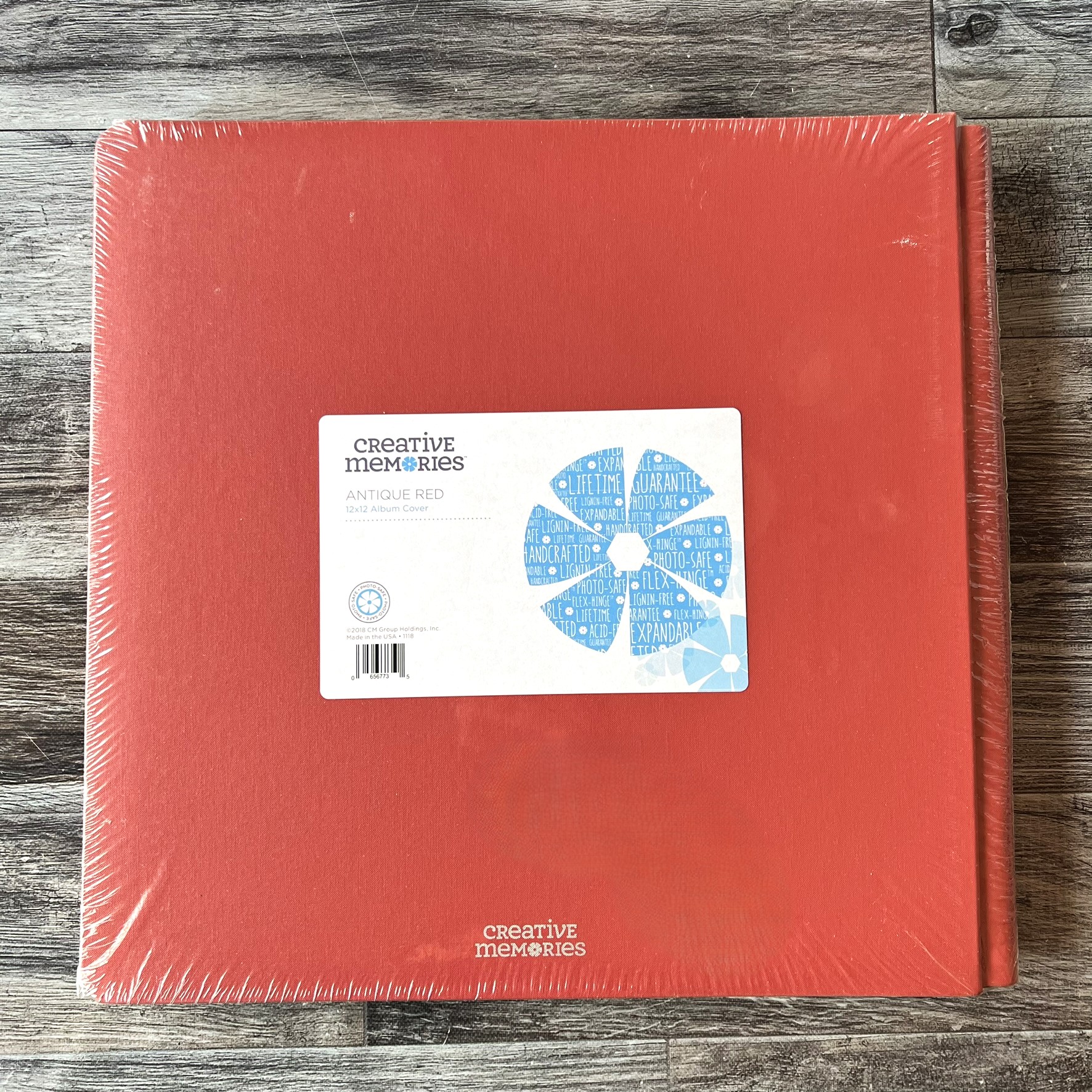 Antique Red True 12x12 Album Cover - Tessa Scrapbooks