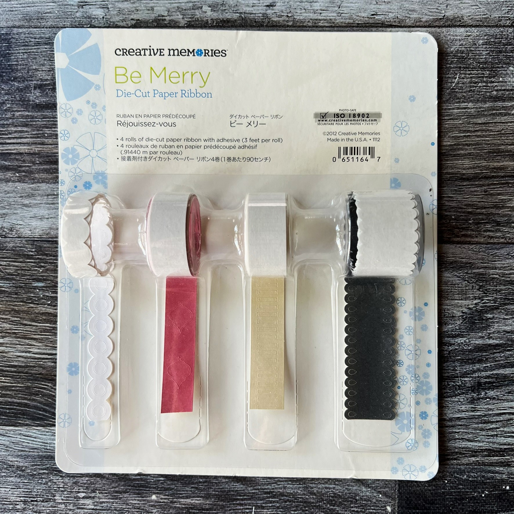 Be Merry Die-Cut Paper Ribbon by Creative Memories - Tessa Scrapbooks