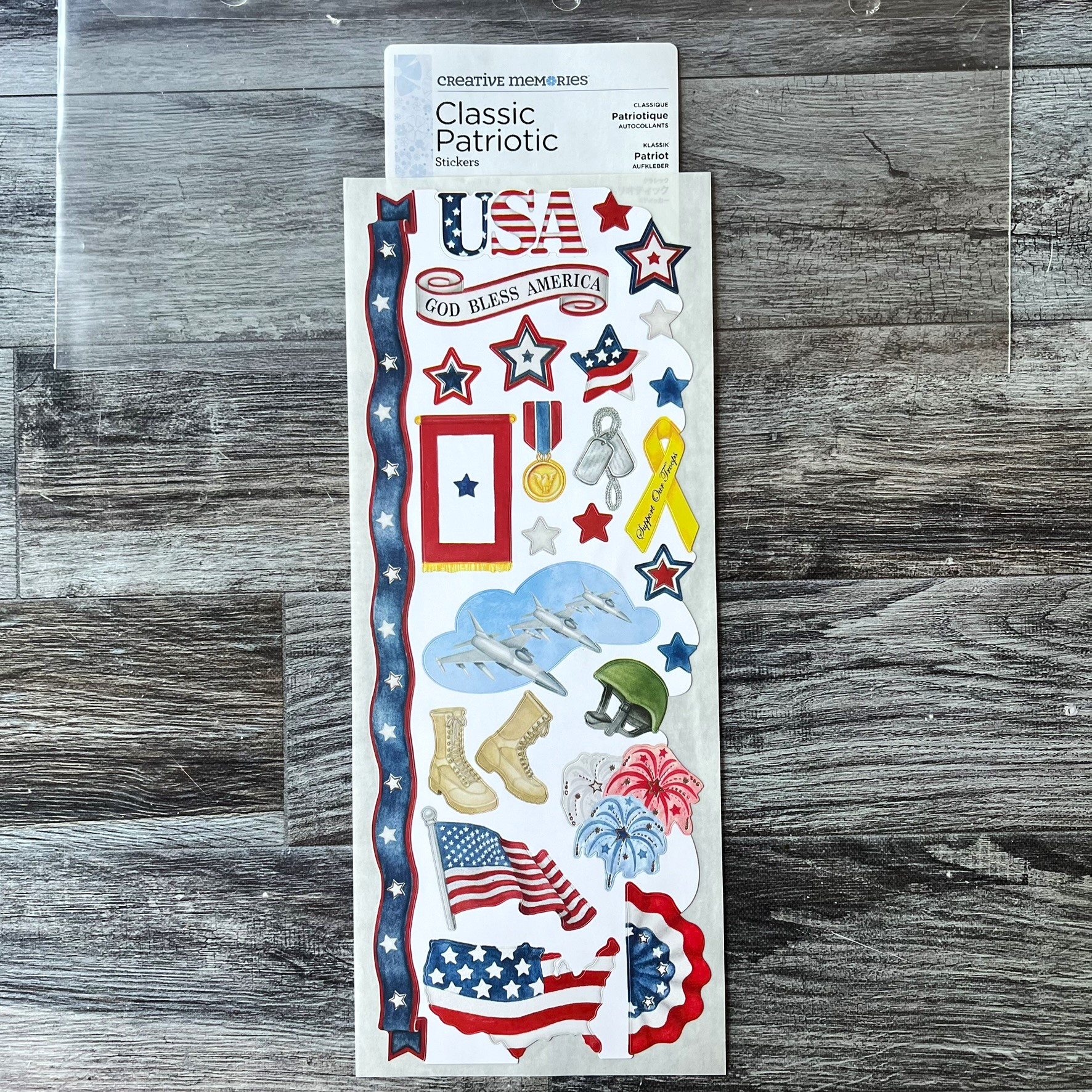 Classic Patriotic Stickers - Tessa Scrapbooks