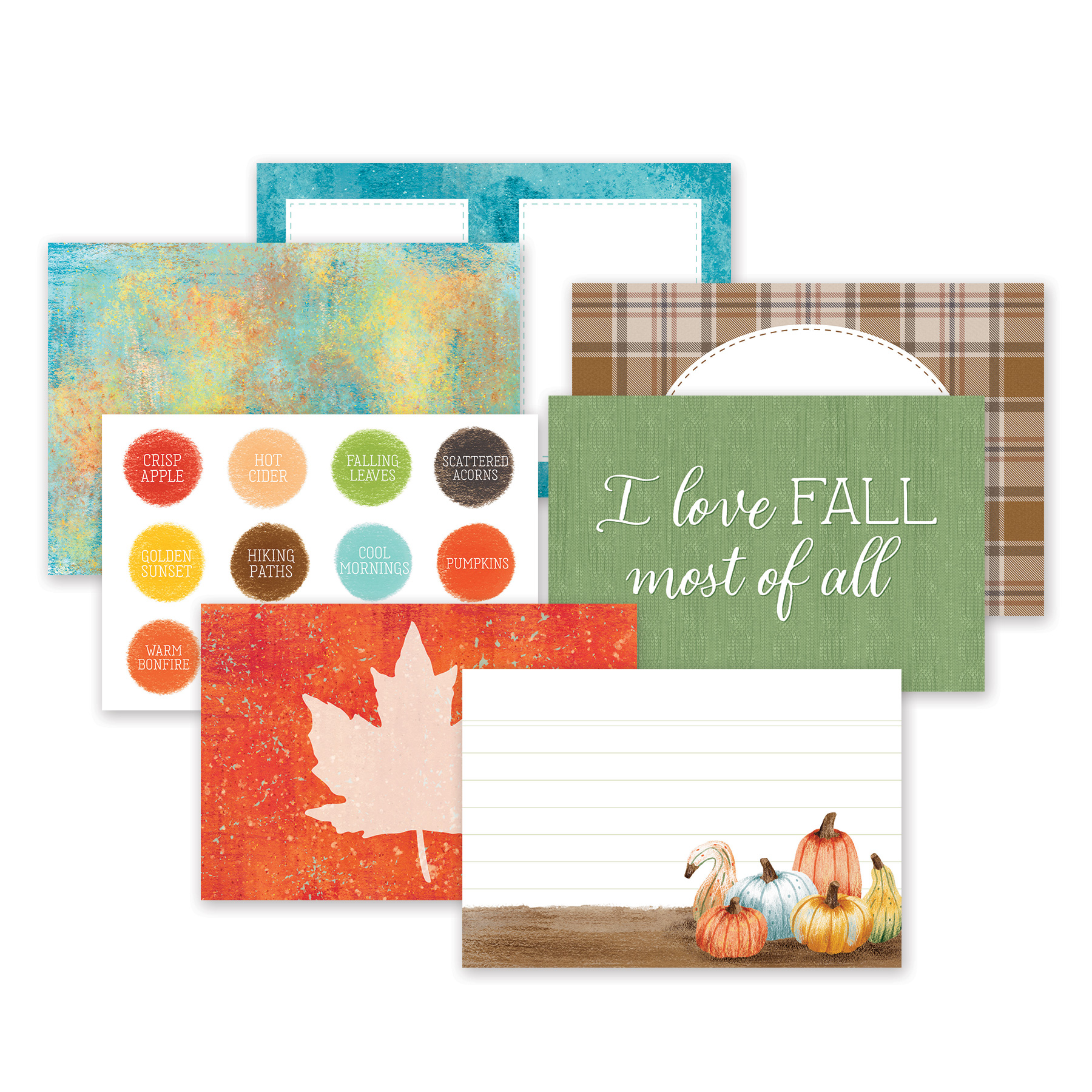 Autumn Cottage Variety Mat Pack - Tessa Scrapbooks