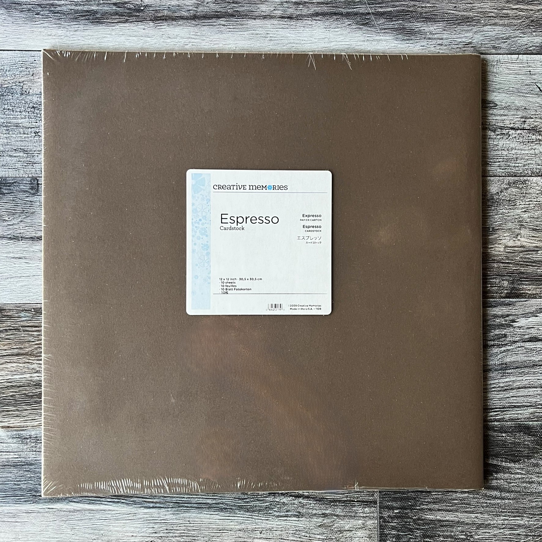 Espresso 12x12 Cardstock by Creative Memories - Tessa Scrapbooks