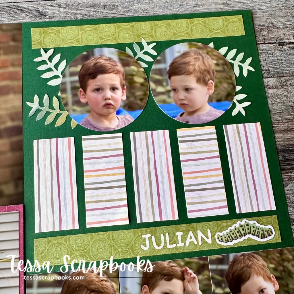 Simply Scrappy: 8x8 Line It Up Template used for 12x12 Layout - Tessa ...