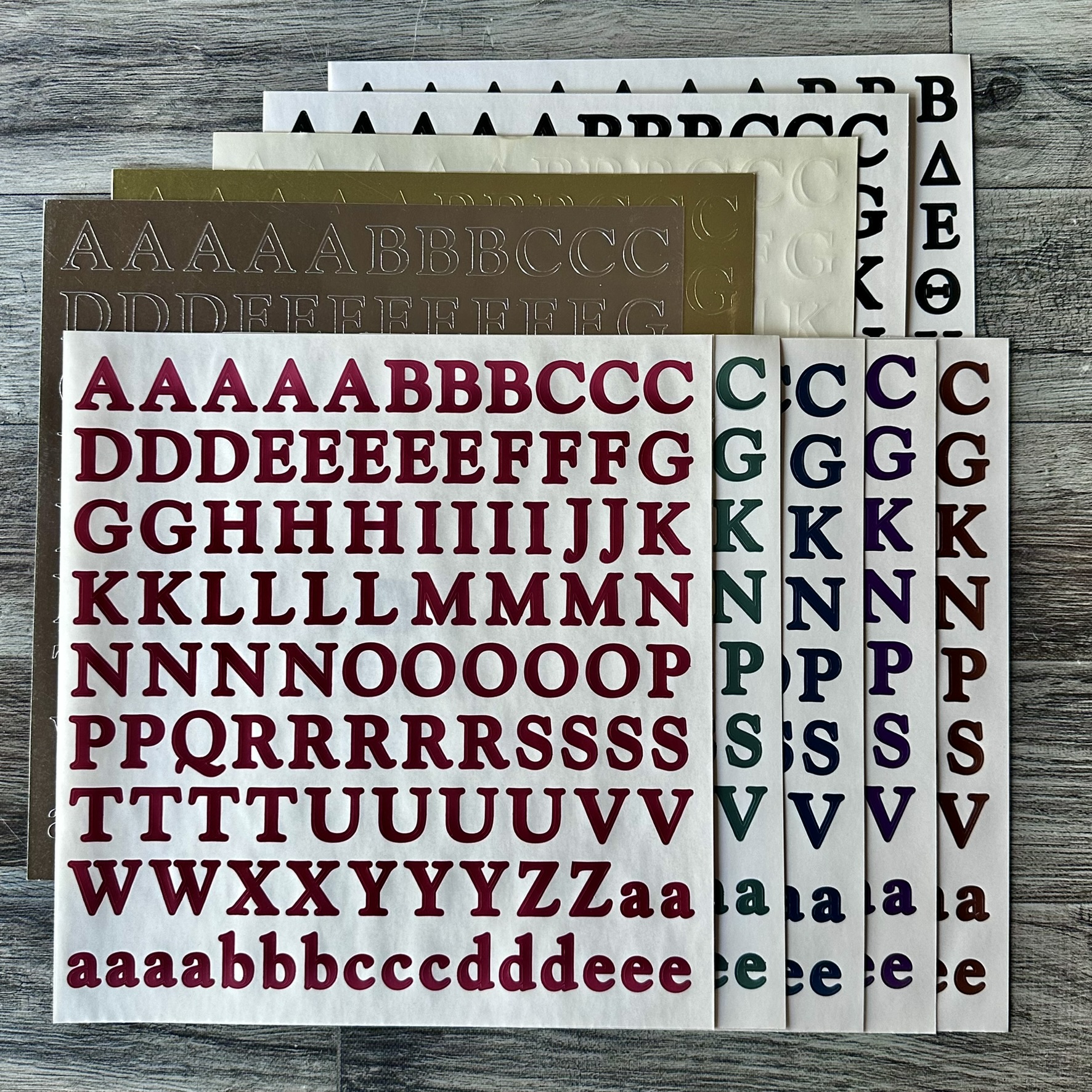 Classic ABC/123 Stickers - You Choose - Tessa Scrapbooks