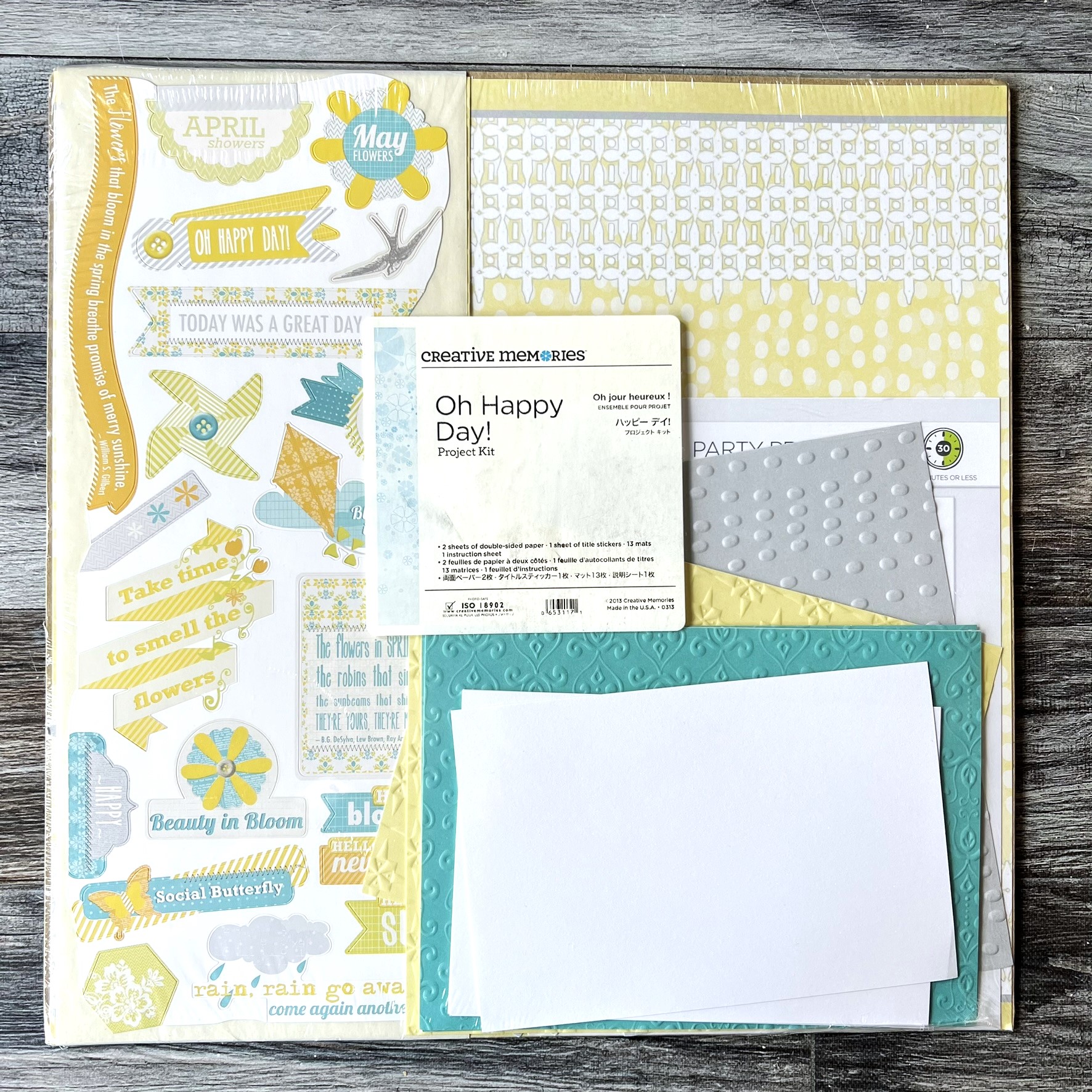 Oh Happy Day! Project Kit - Tessa Scrapbooks