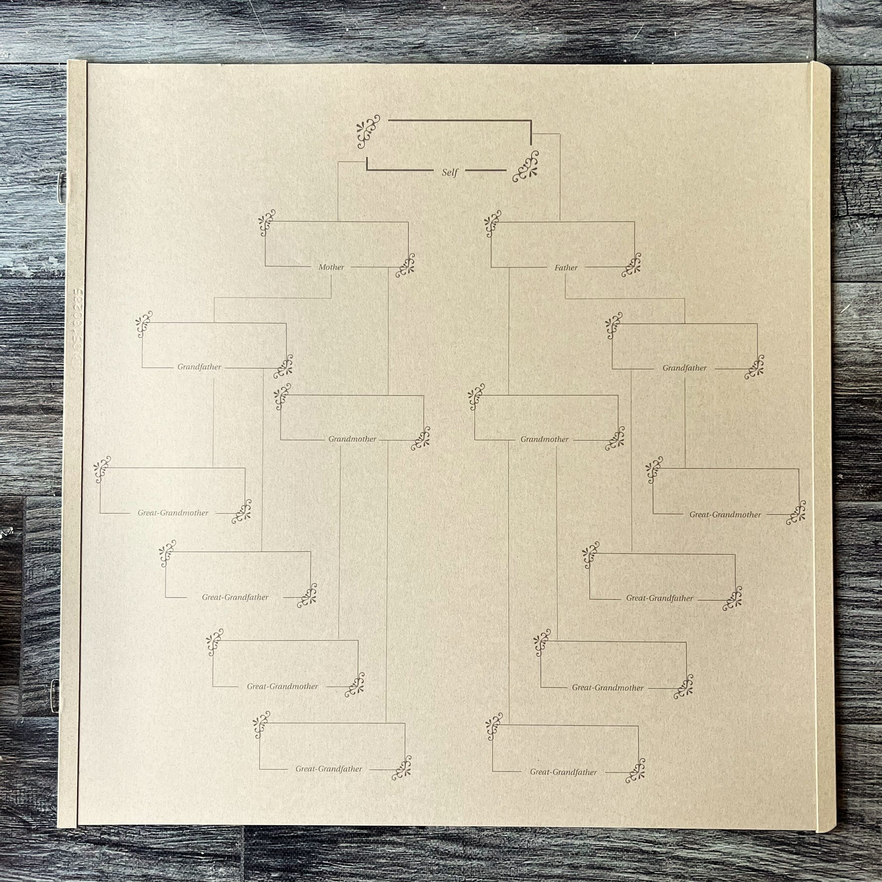 Natural Family Chart 12x12 Original Page by Creative Memories SINGLE ...