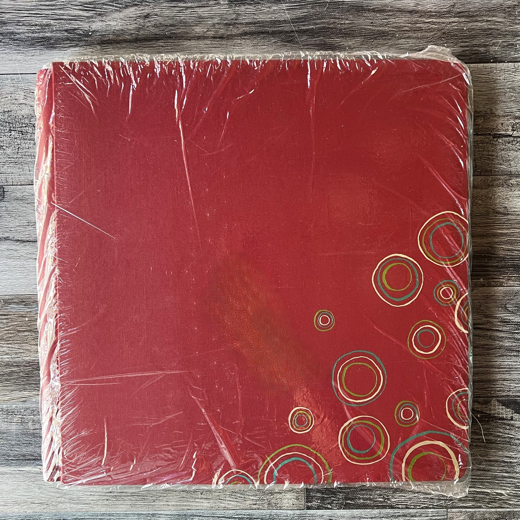 Original 12x12 Ruby Red Celebrate Album Cover - Tessa Scrapbooks