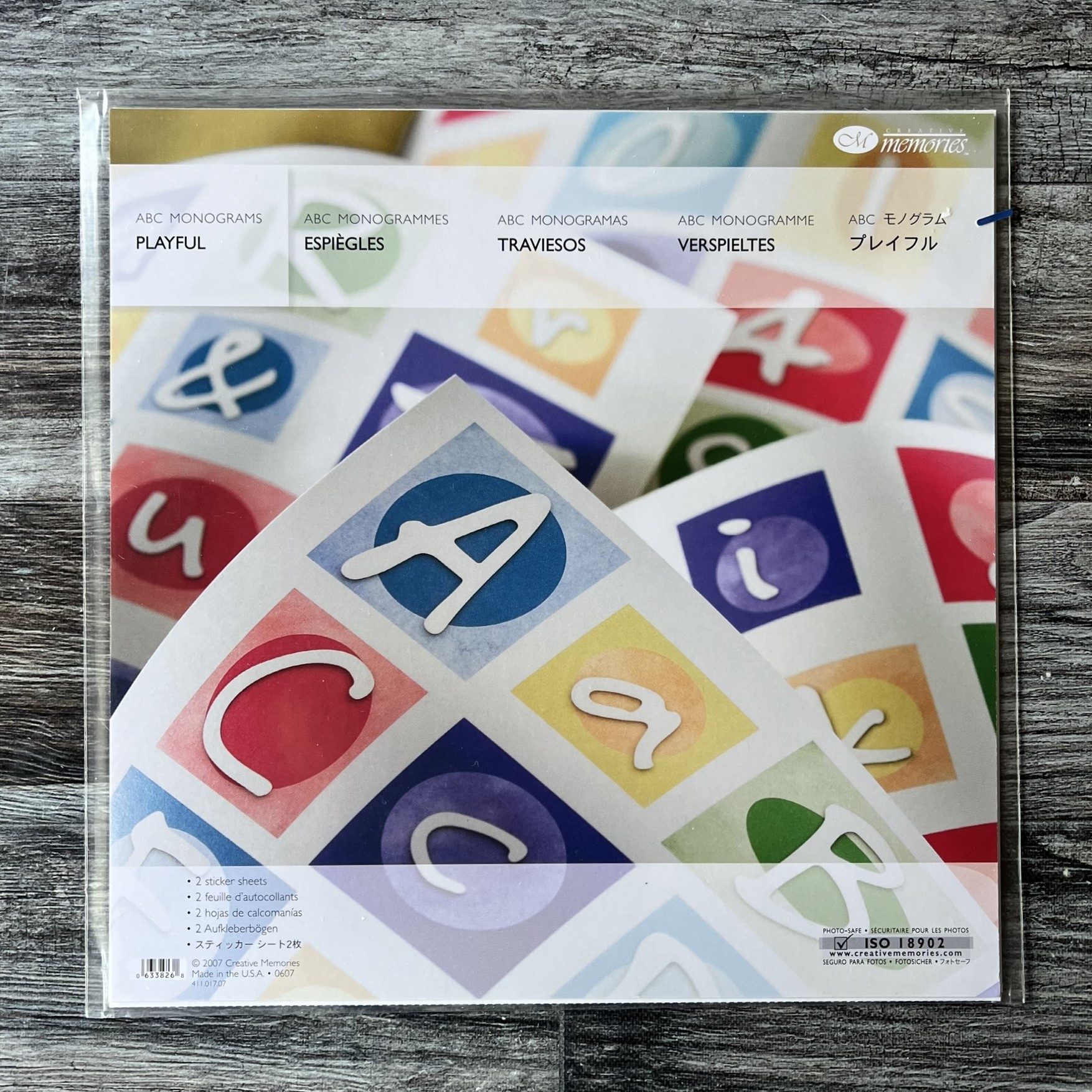 Playful ABC Monograms Stickers by Creative Memories - Tessa Scrapbooks