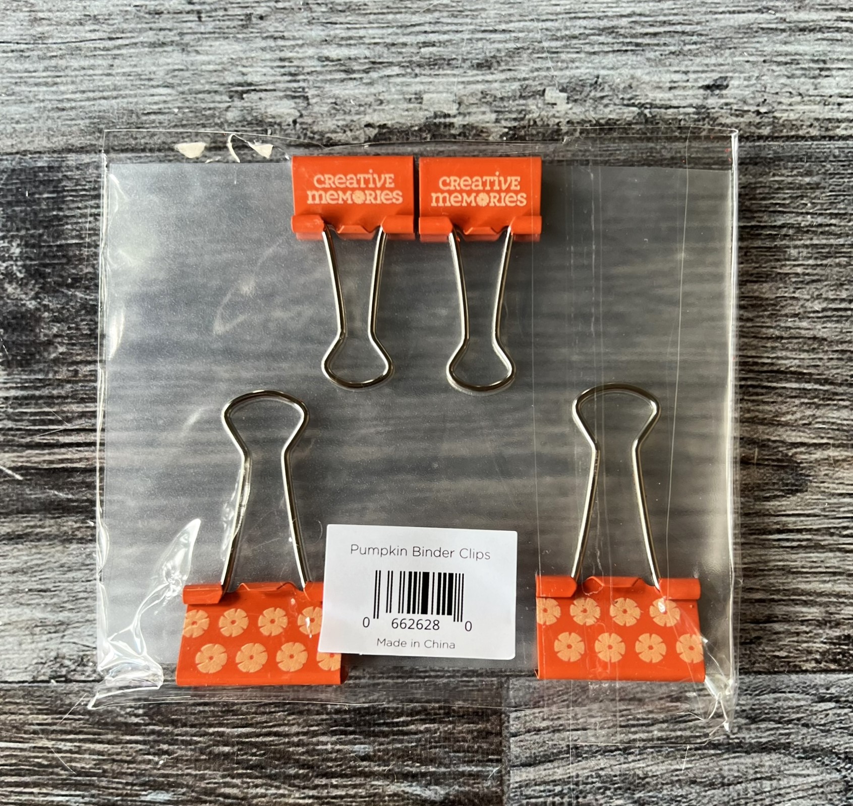 Pumpkin Binder Clips - Tessa Scrapbooks