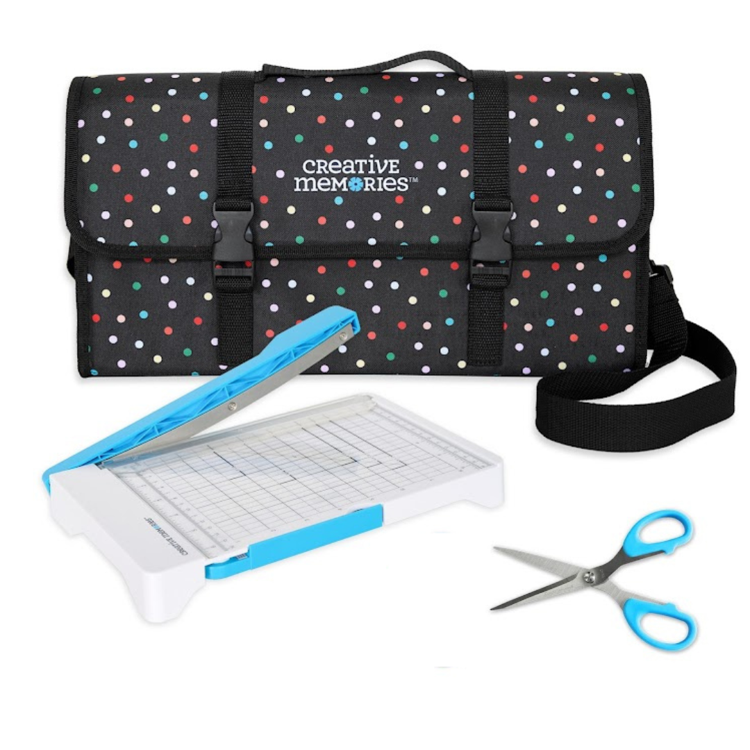 Photo Trimmer Bag Bundle w/ All Purpose Scissors - Tessa Scrapbooks