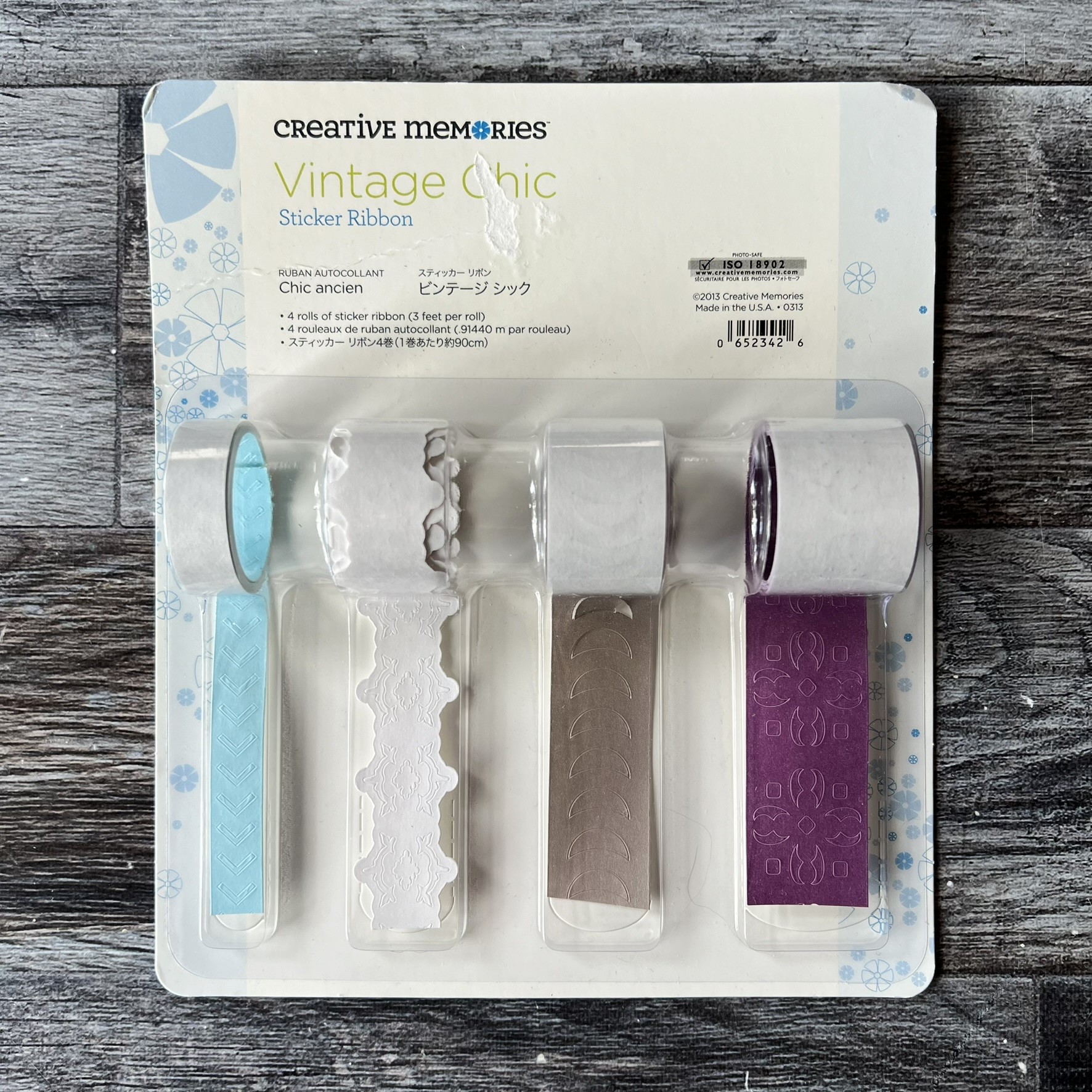 Vintage Chic Sticker Ribbon - Tessa Scrapbooks