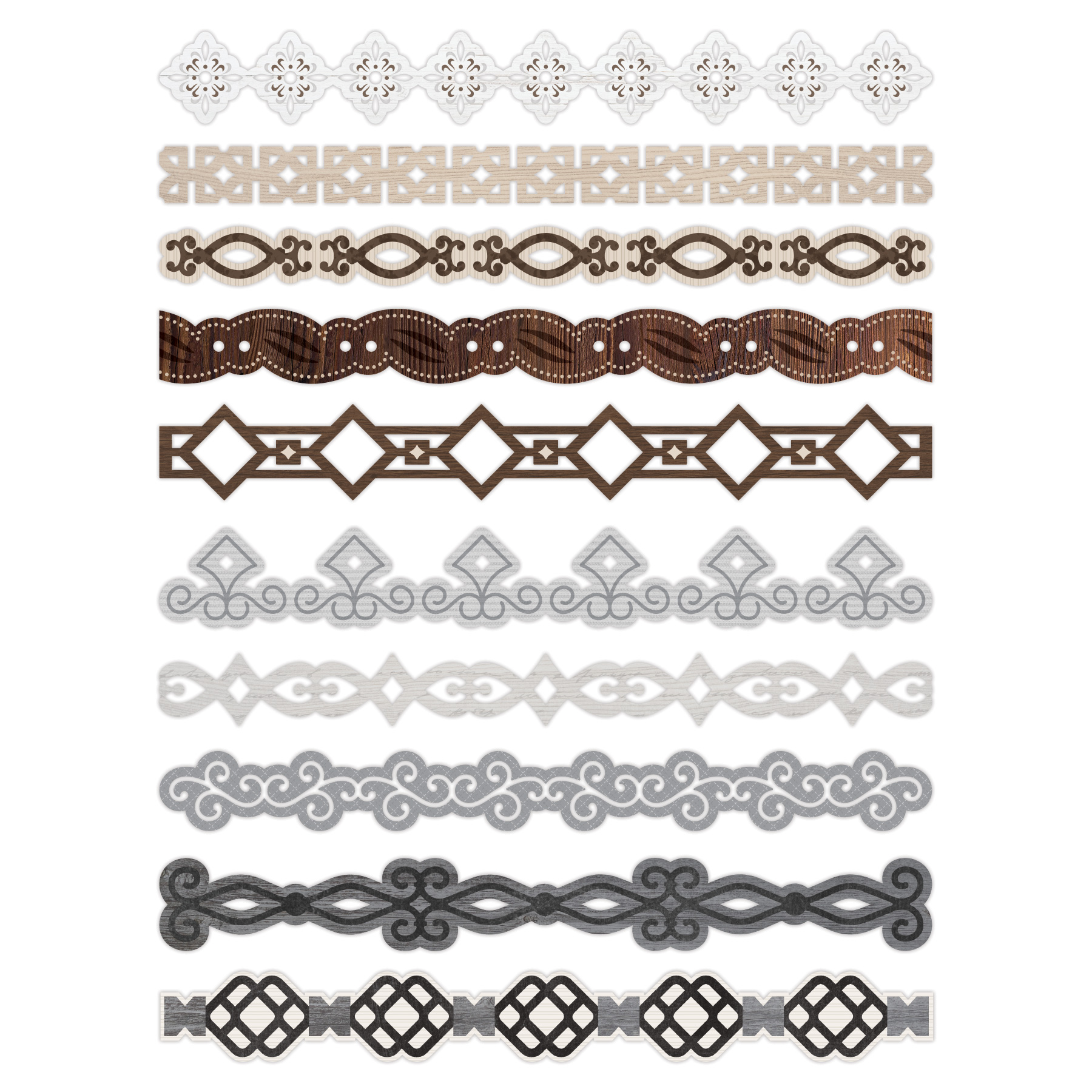 Wonderful Day Laser Cut Borders - Tessa Scrapbooks