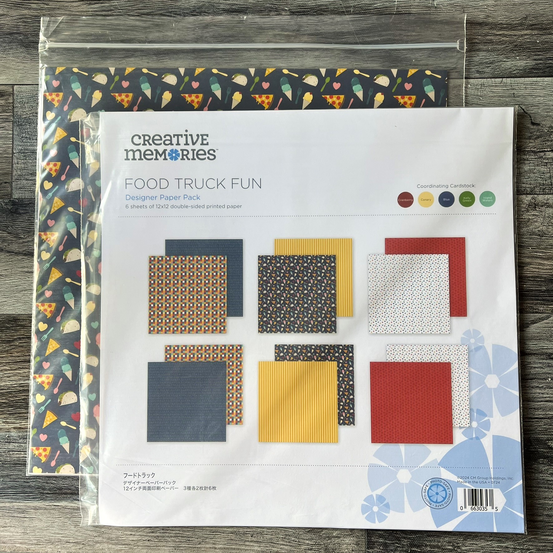 Food Truck Fun Printed Paper by Creative Memories - 6/pack - Tessa ...