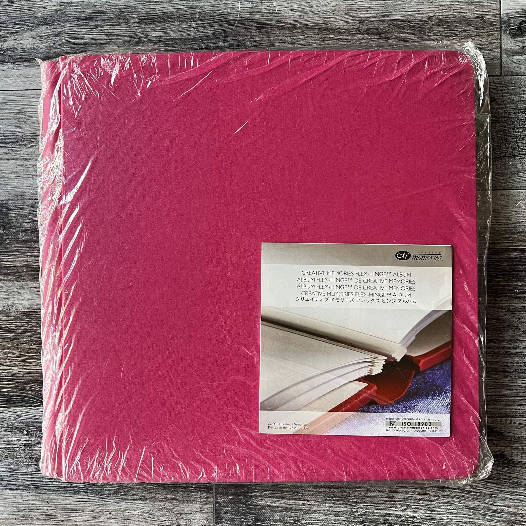 Original 12x12 Hot Pink Album Cover by Creative Memories - Tessa Scrapbooks