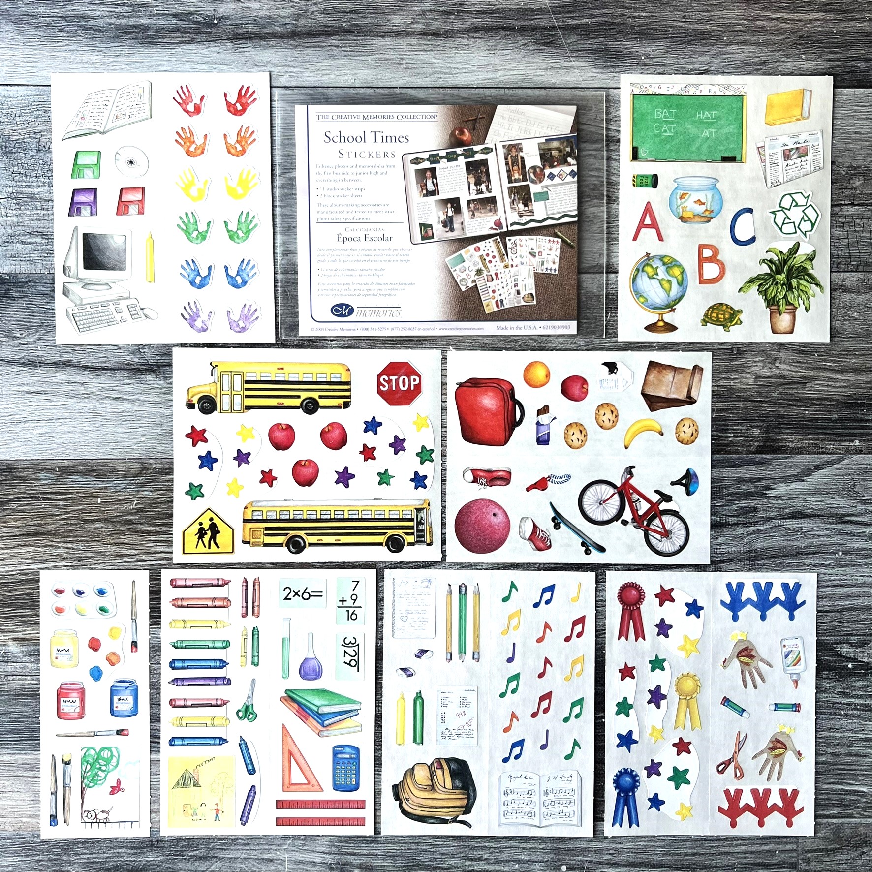 School Times Stickers by Creative Memories - Tessa Scrapbooks