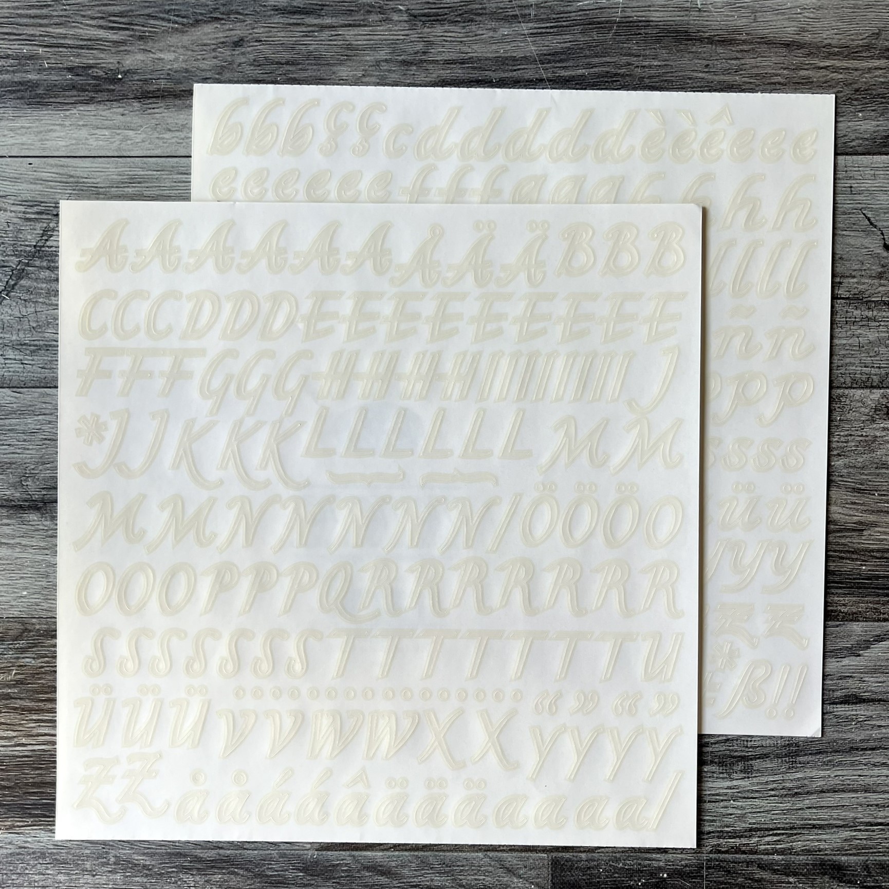 White Sophisticate ABC / 123 Stickers by Creative Memories - Tessa ...