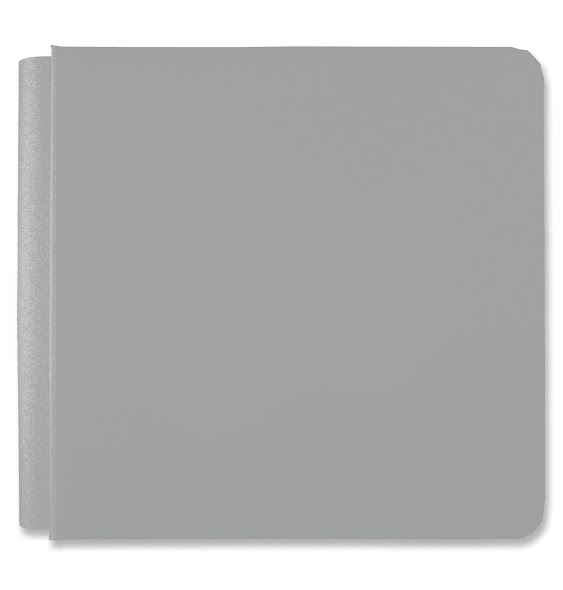 8x8 Pewter Gray Album Cover - Tessa Scrapbooks
