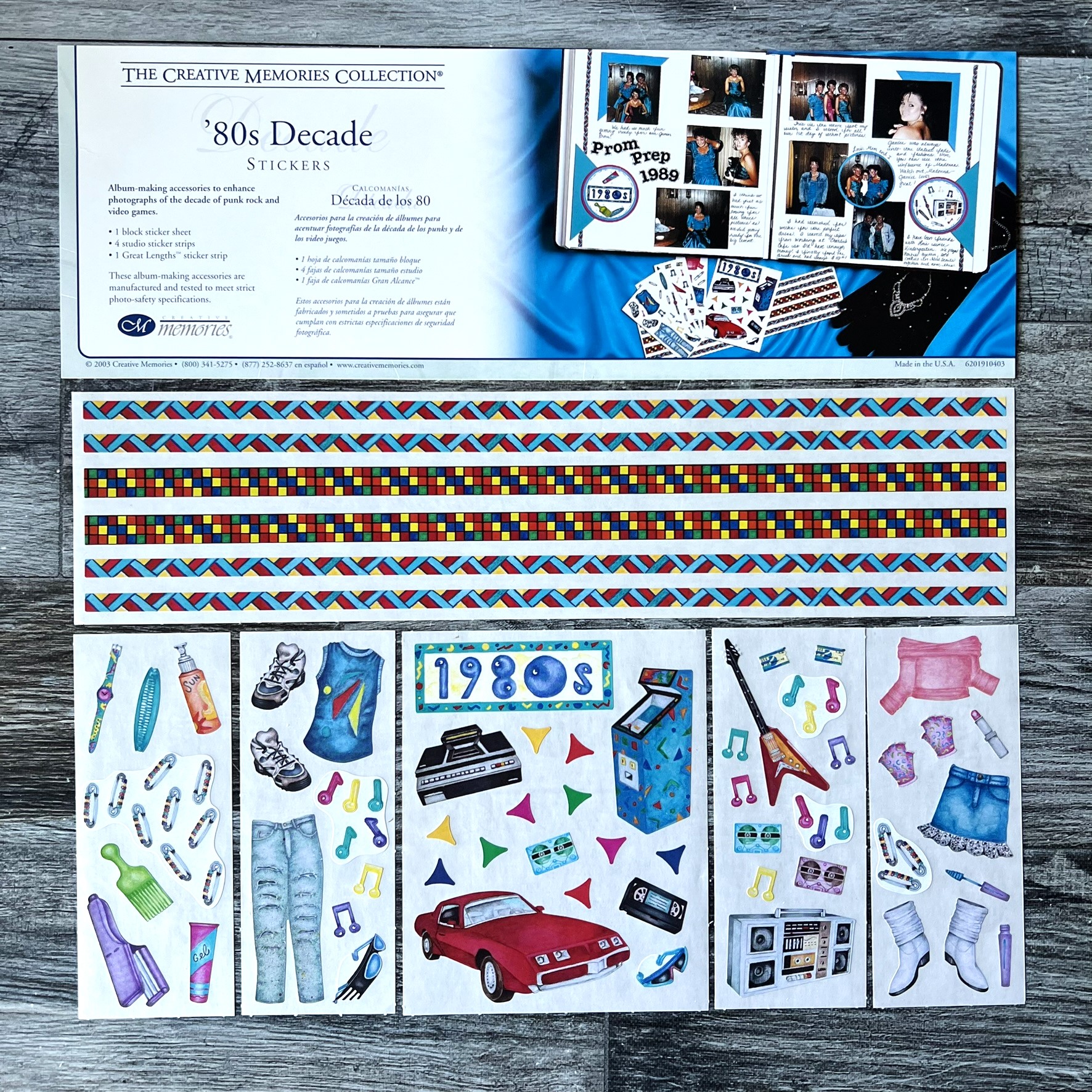80's Decade Stickers by Creative Memories - Tessa Scrapbooks
