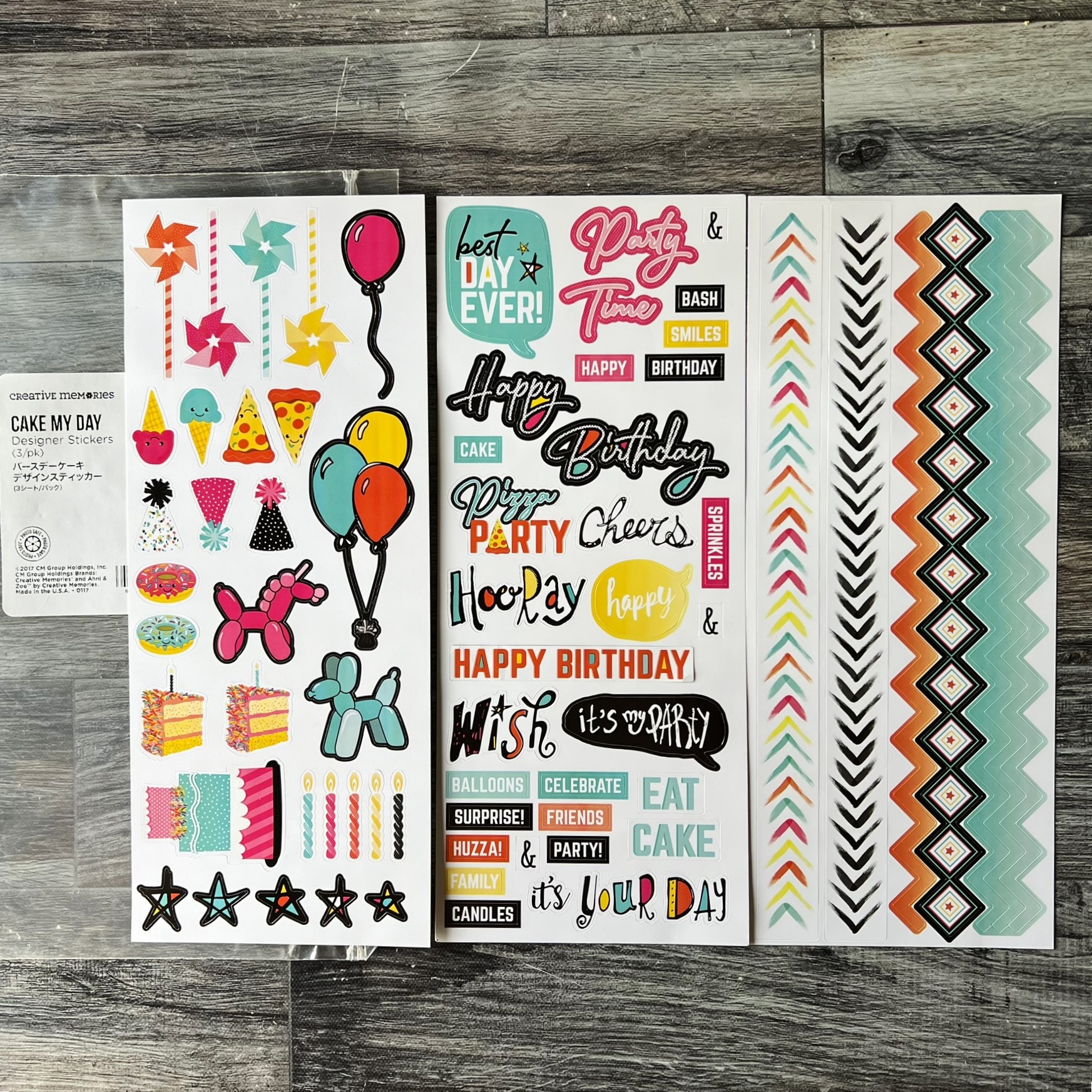 Cake My Day Designer Stickers by Creative Memories - Tessa Scrapbooks