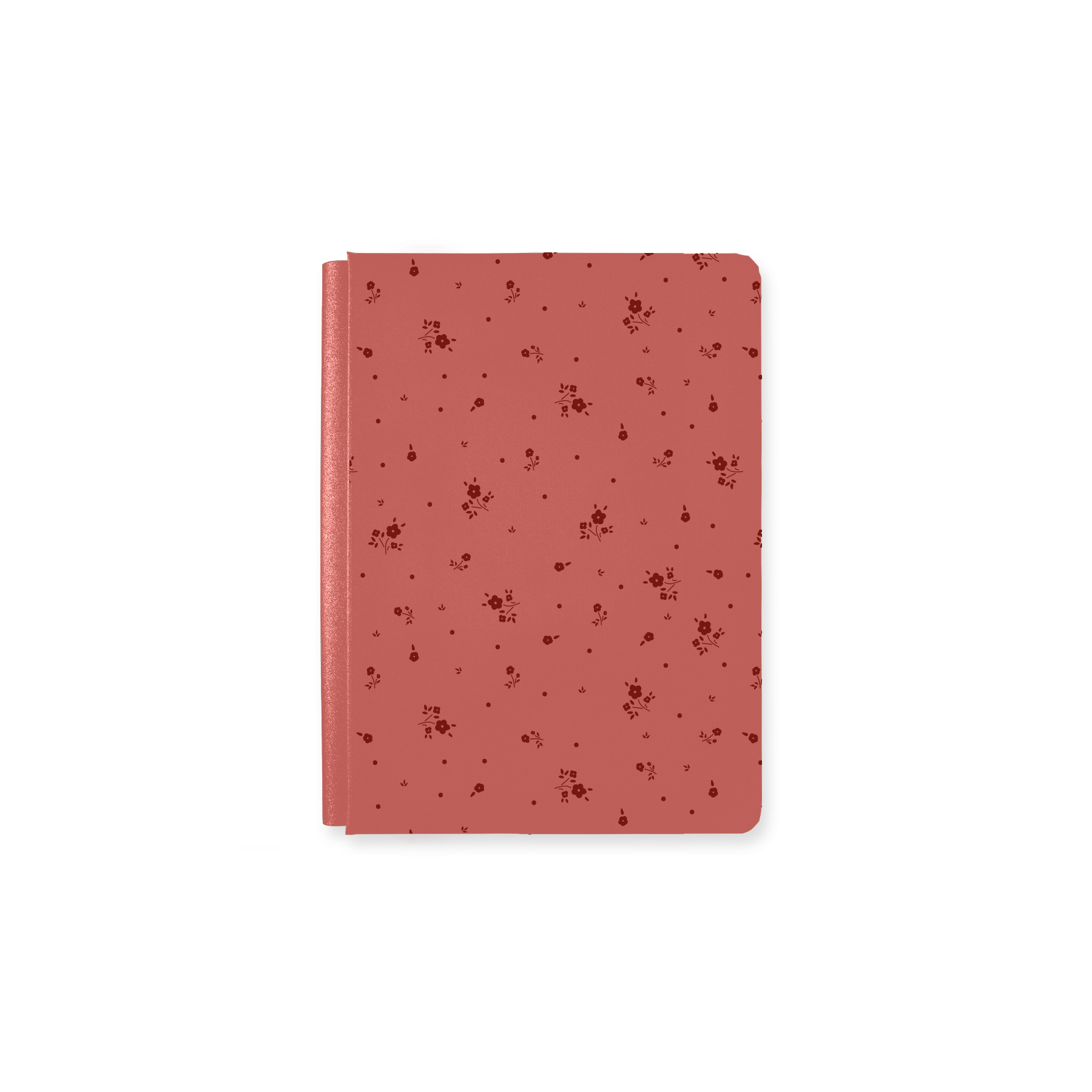 Delicate Daisies Antique Red 6.75x10 Happy Album Cover - Tessa Scrapbooks
