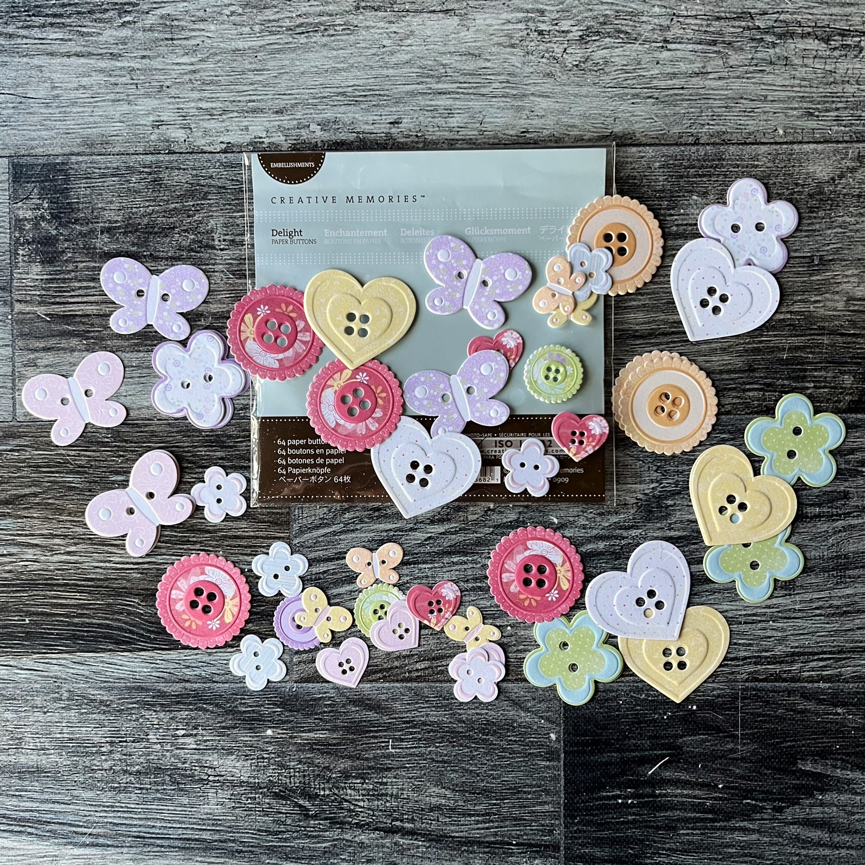 Delight Paper Buttons by Creative Memories - Tessa Scrapbooks
