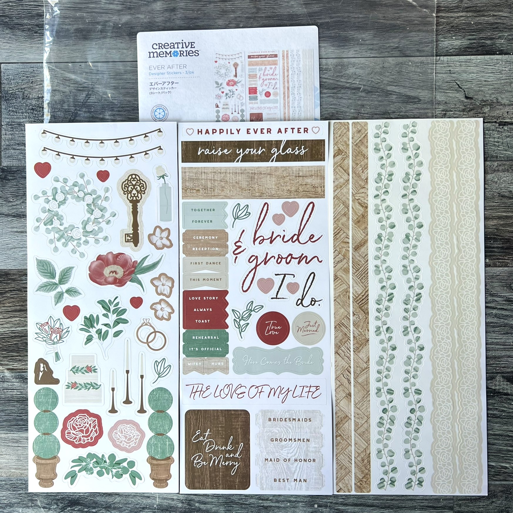 Ever After Designer Stickers by Creative Memories - Tessa Scrapbooks