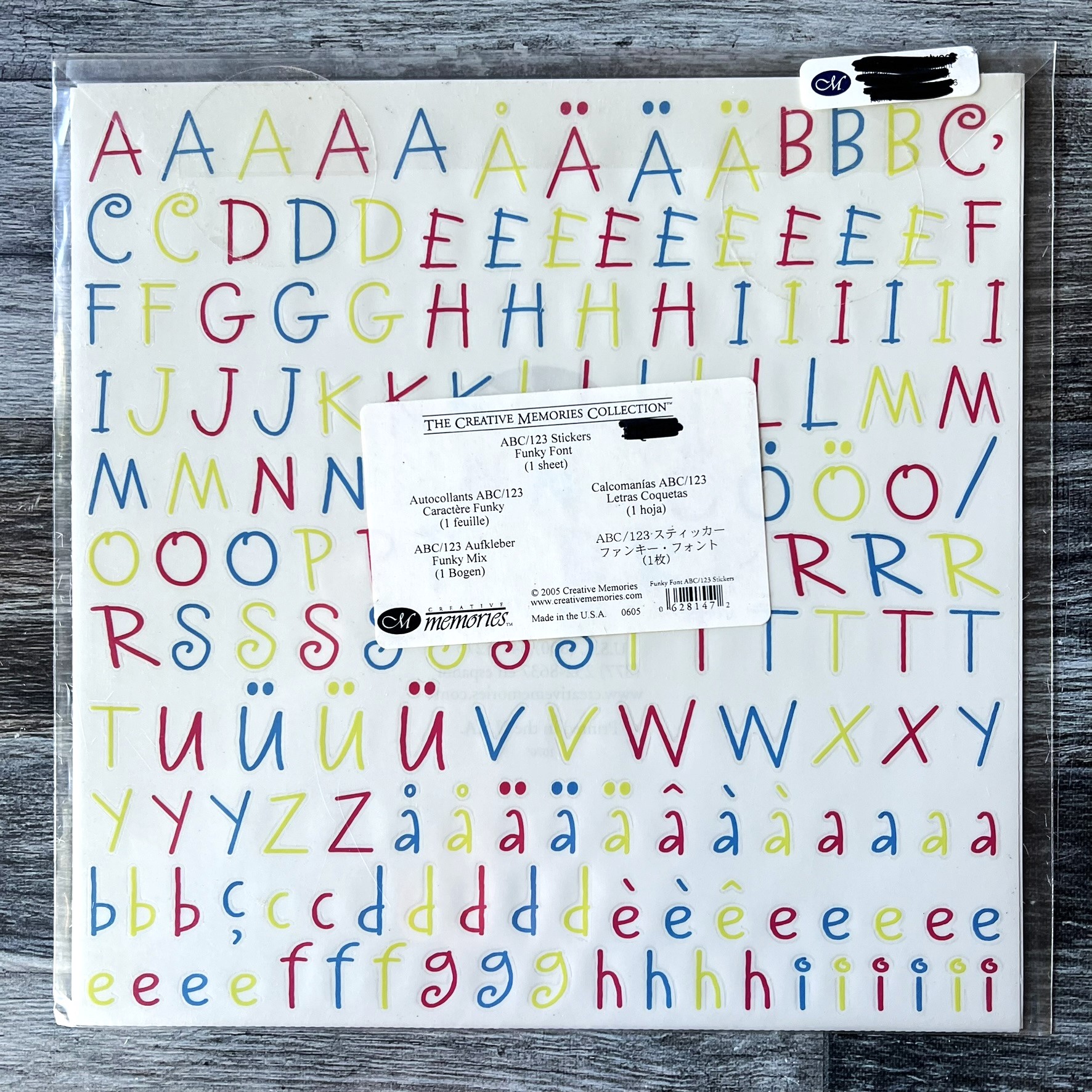 Funky Font ABC / 123 Stickers by Creative Memories - Tessa Scrapbooks