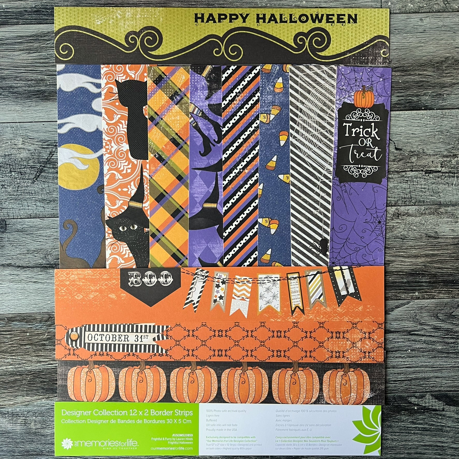 Frightful Halloween Designer Border Strips by Our Memories for Life ...