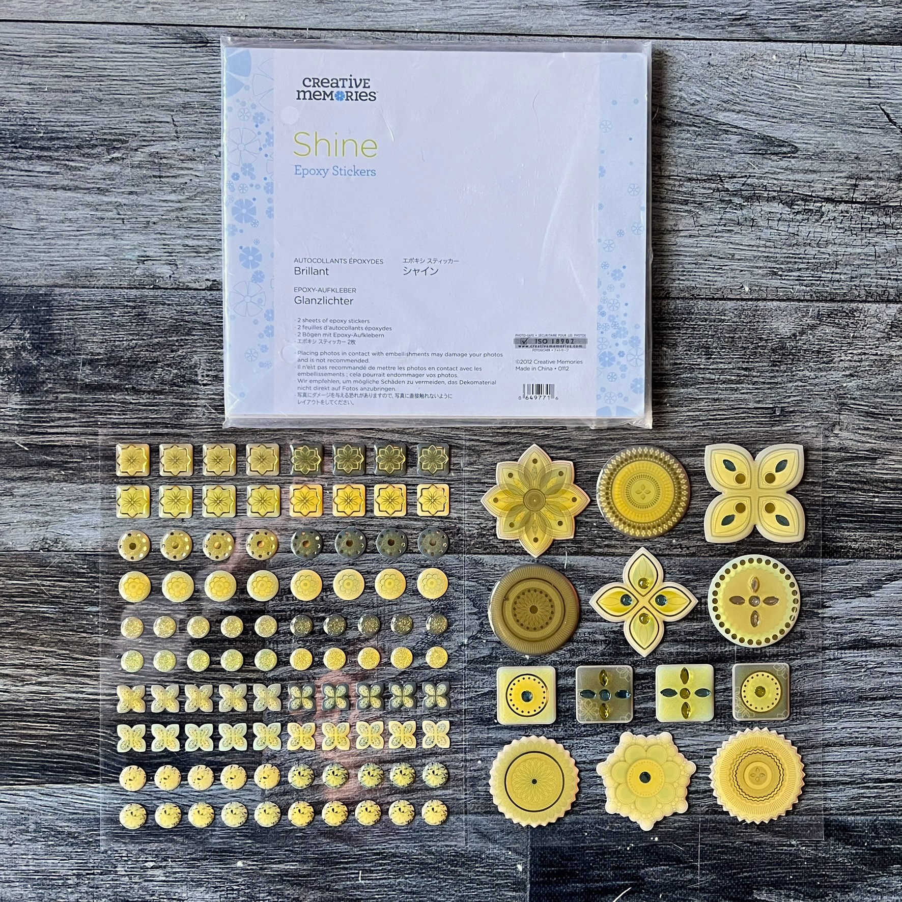 Shine Epoxy Stickers by Creative Memories - Tessa Scrapbooks