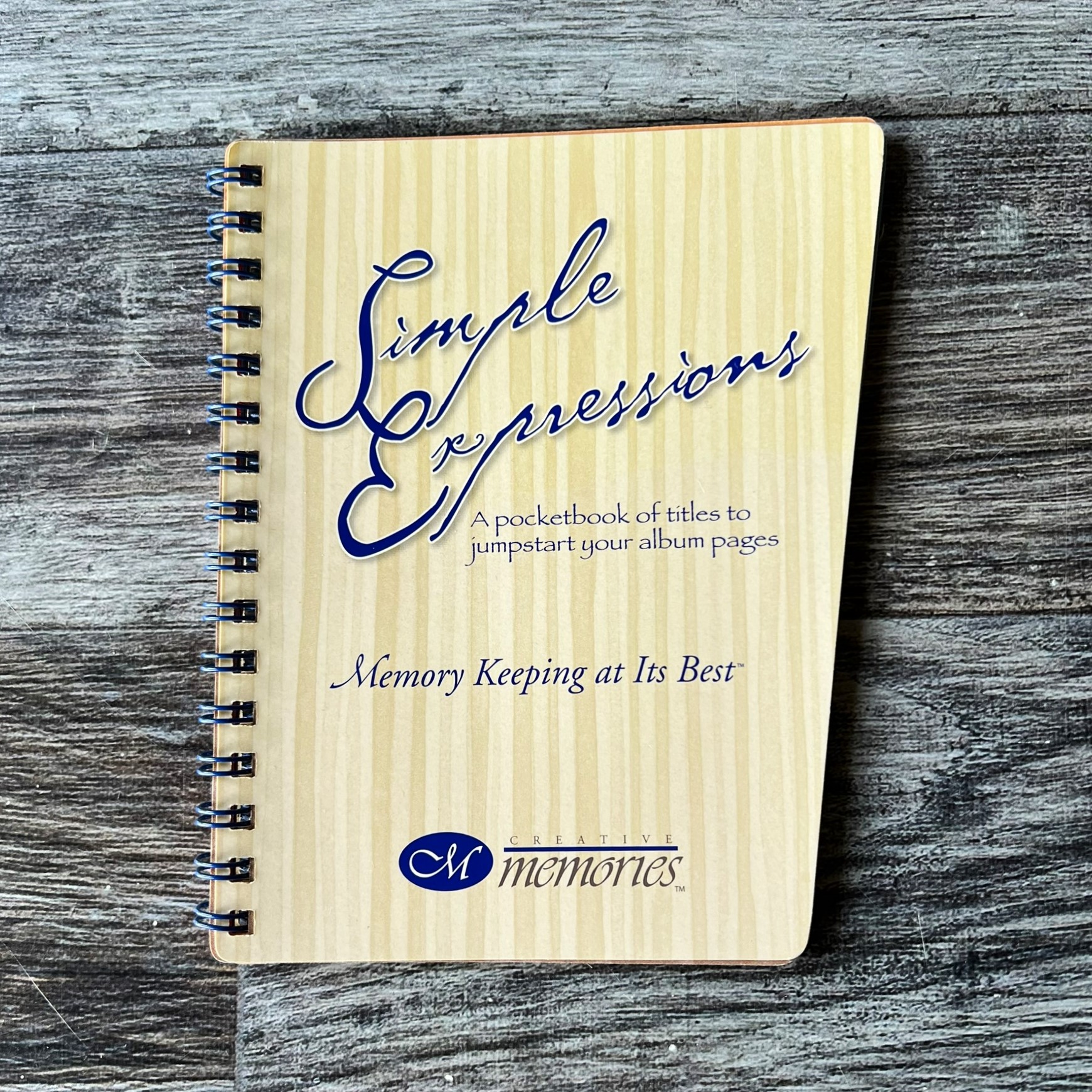 Simple Expressions Title Book by Creative Memories - Tessa Scrapbooks