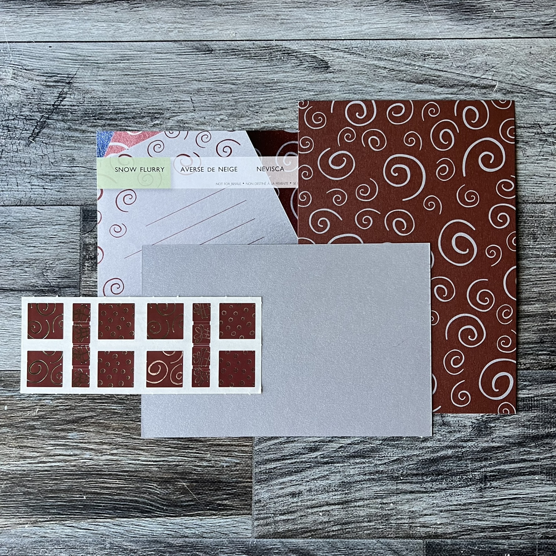 Snow Flurry Page Kit by Creative Memories - Tessa Scrapbooks