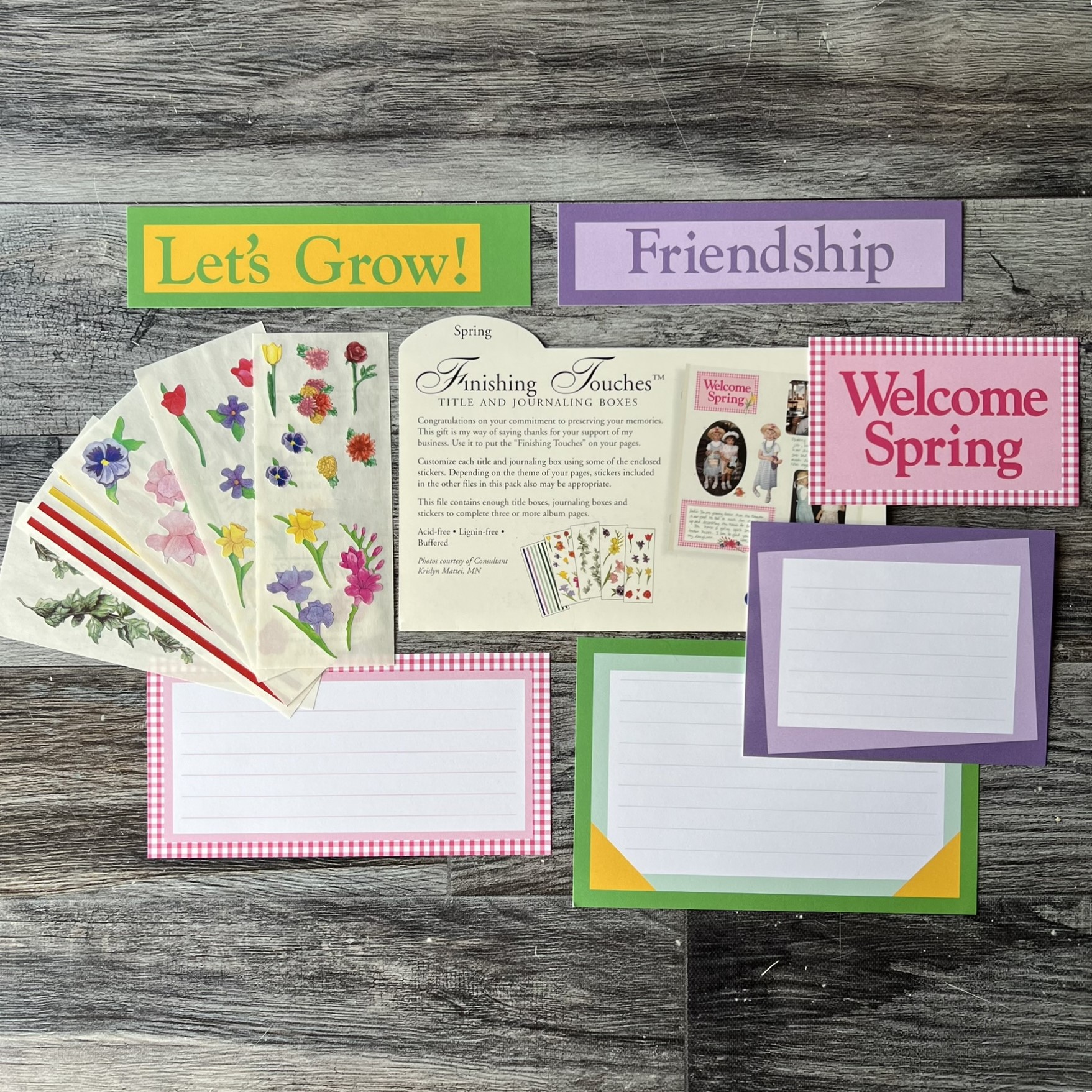 Spring Finishing Touches Kit by Creative Memories - Tessa Scrapbooks