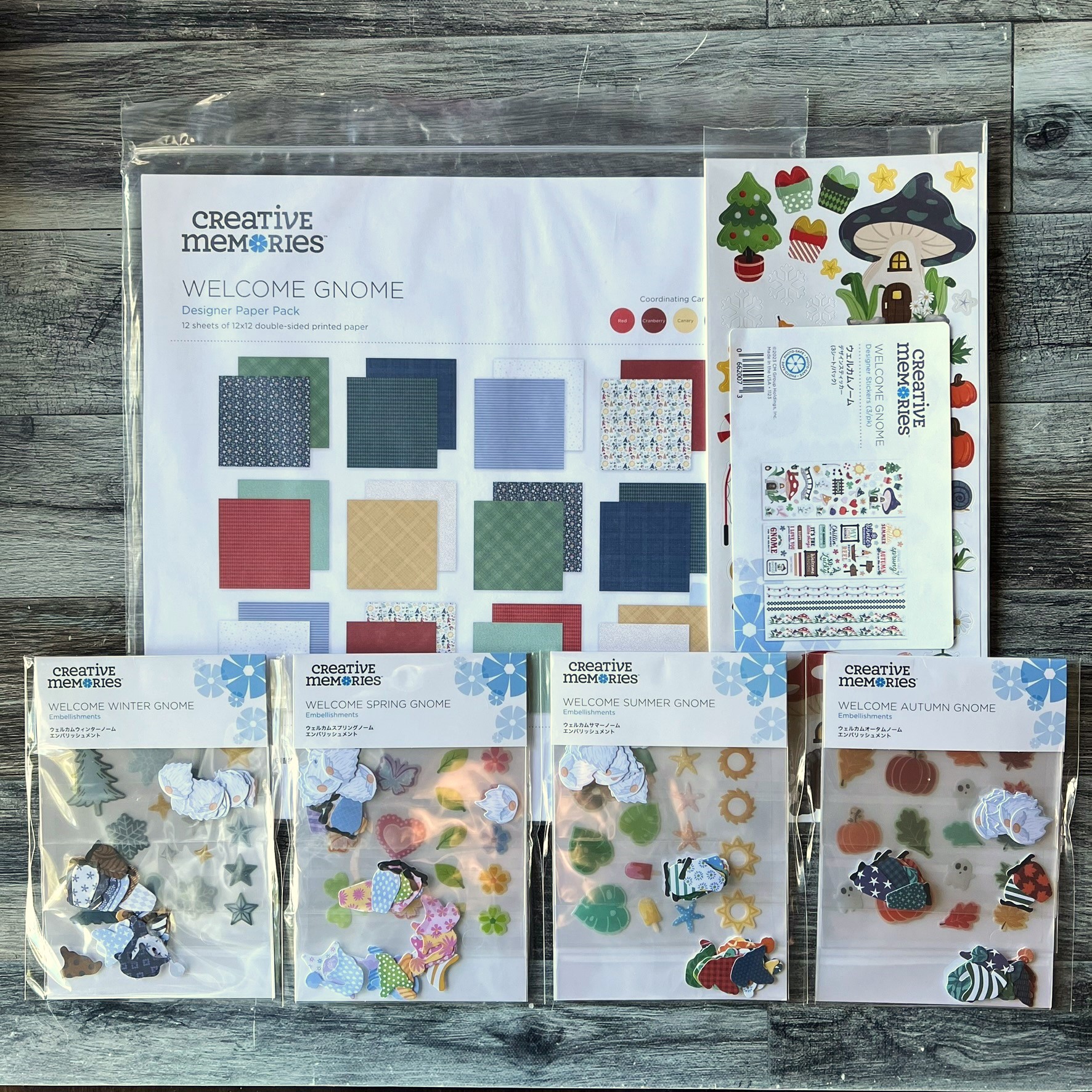 Welcome Gnome Seasons Deco Bundle - Tessa Scrapbooks