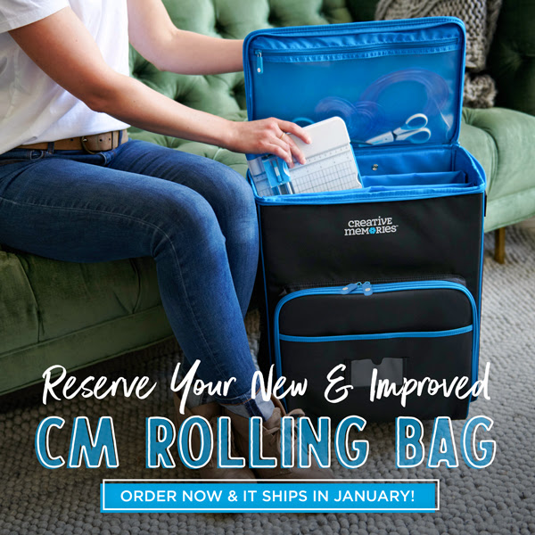 Rolling Bag Tote Cart by Creative Memories - PREORDER - Tessa Scrapbooks