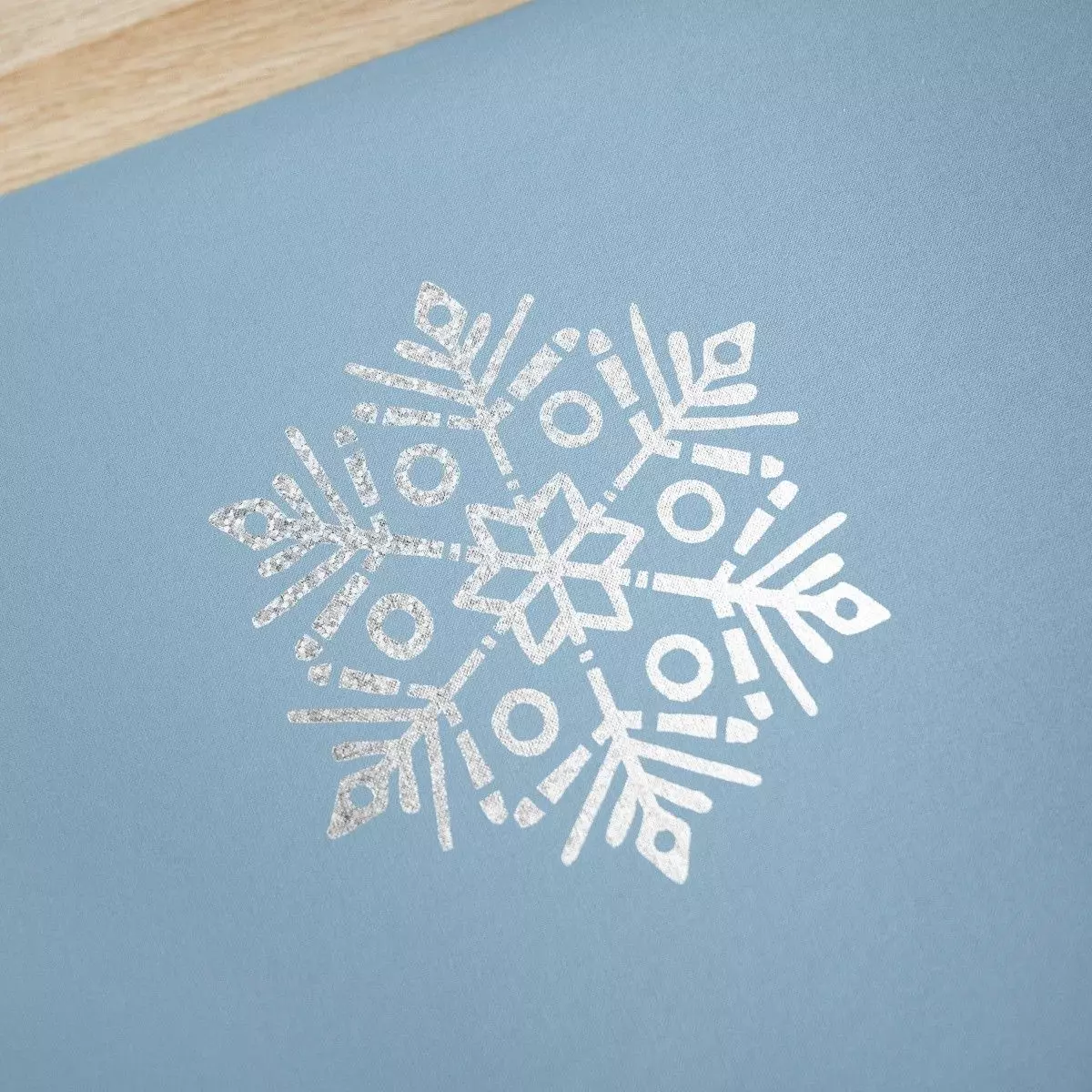 Snowflake 12x12 Cashmere Blue Foiled Album Cover - Tessa Scrapbooks