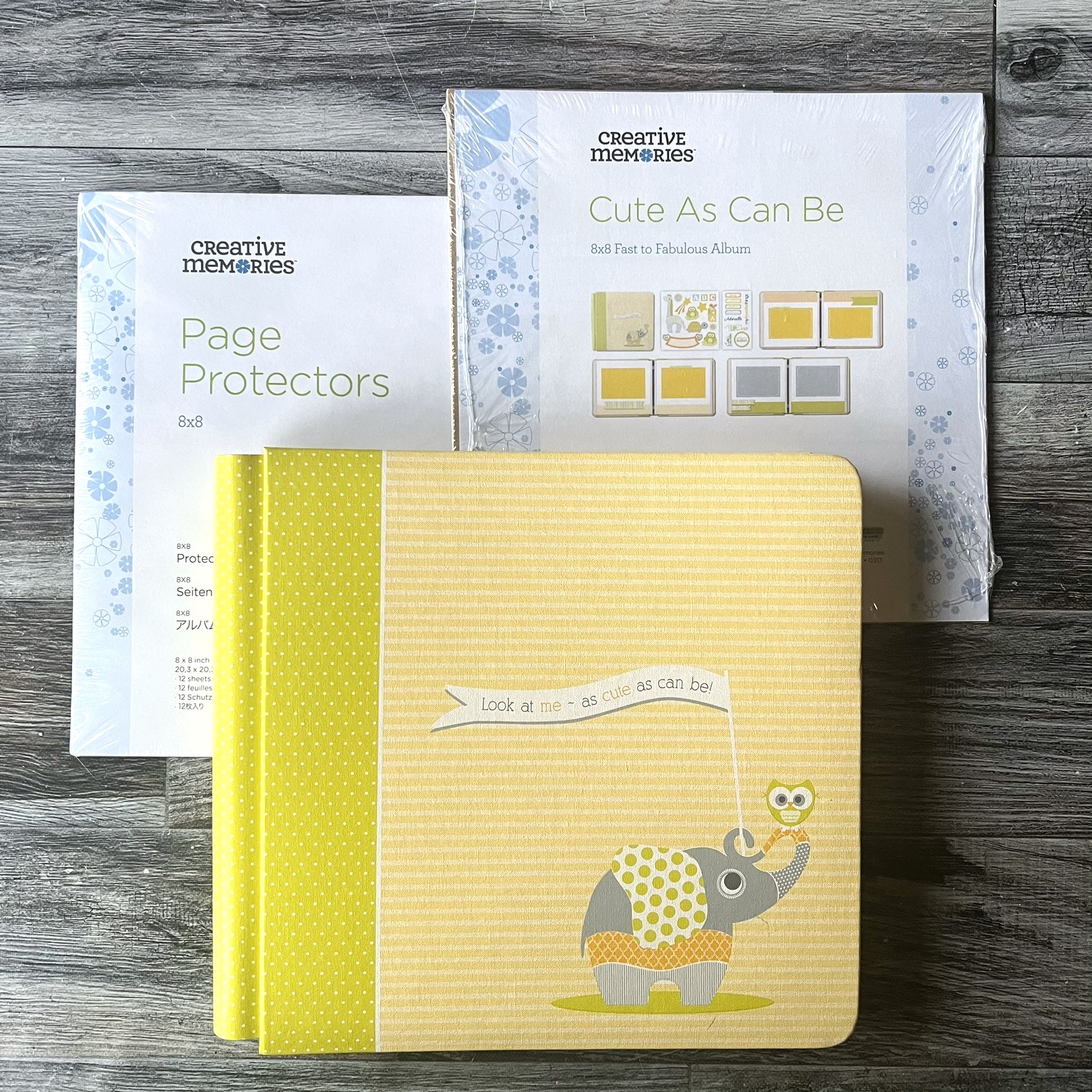 8x8 Cute As Can Be Fast to Fabulous Album - Open Package - Tessa Scrapbooks