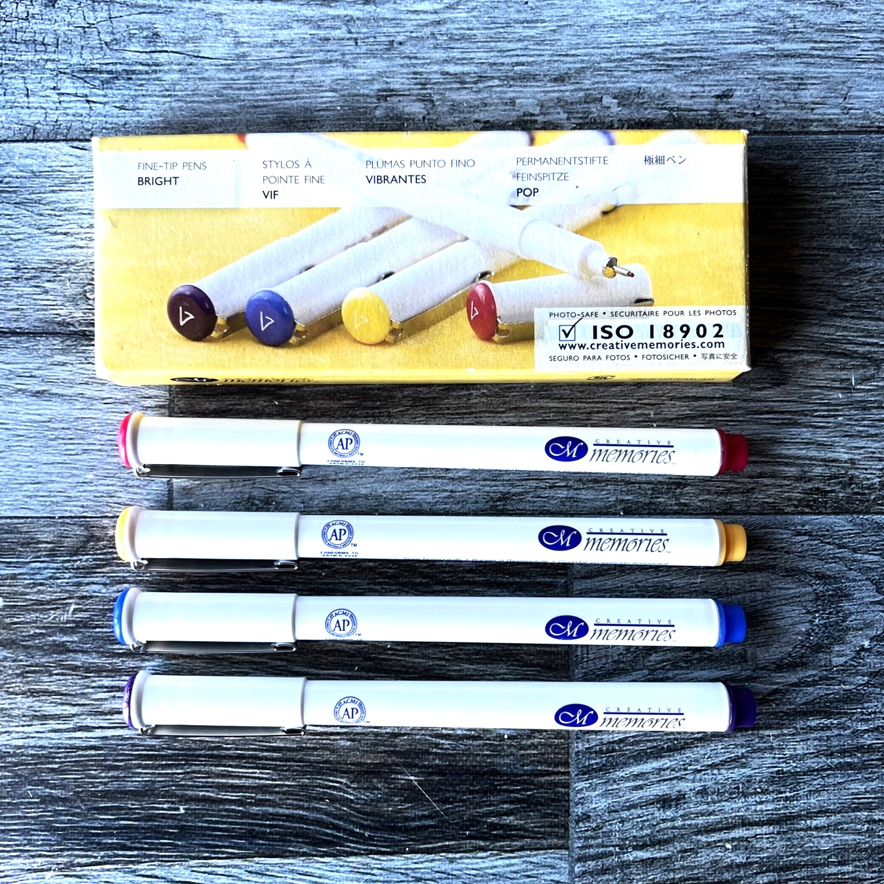 Bright Fine-Tip Pens - Tessa Scrapbooks